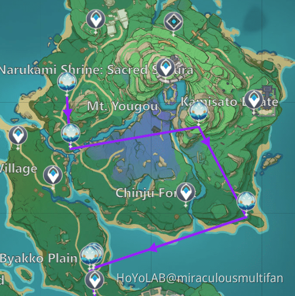 [Version 2.4] All 144 Whopperflowers - Farming Route | Genshin Impact ...