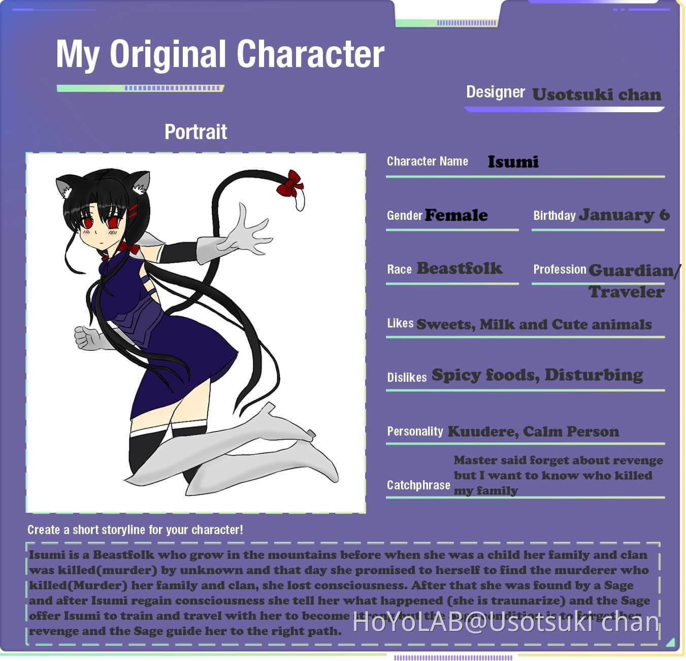 ~Repost I forgot something~My Orginal Character