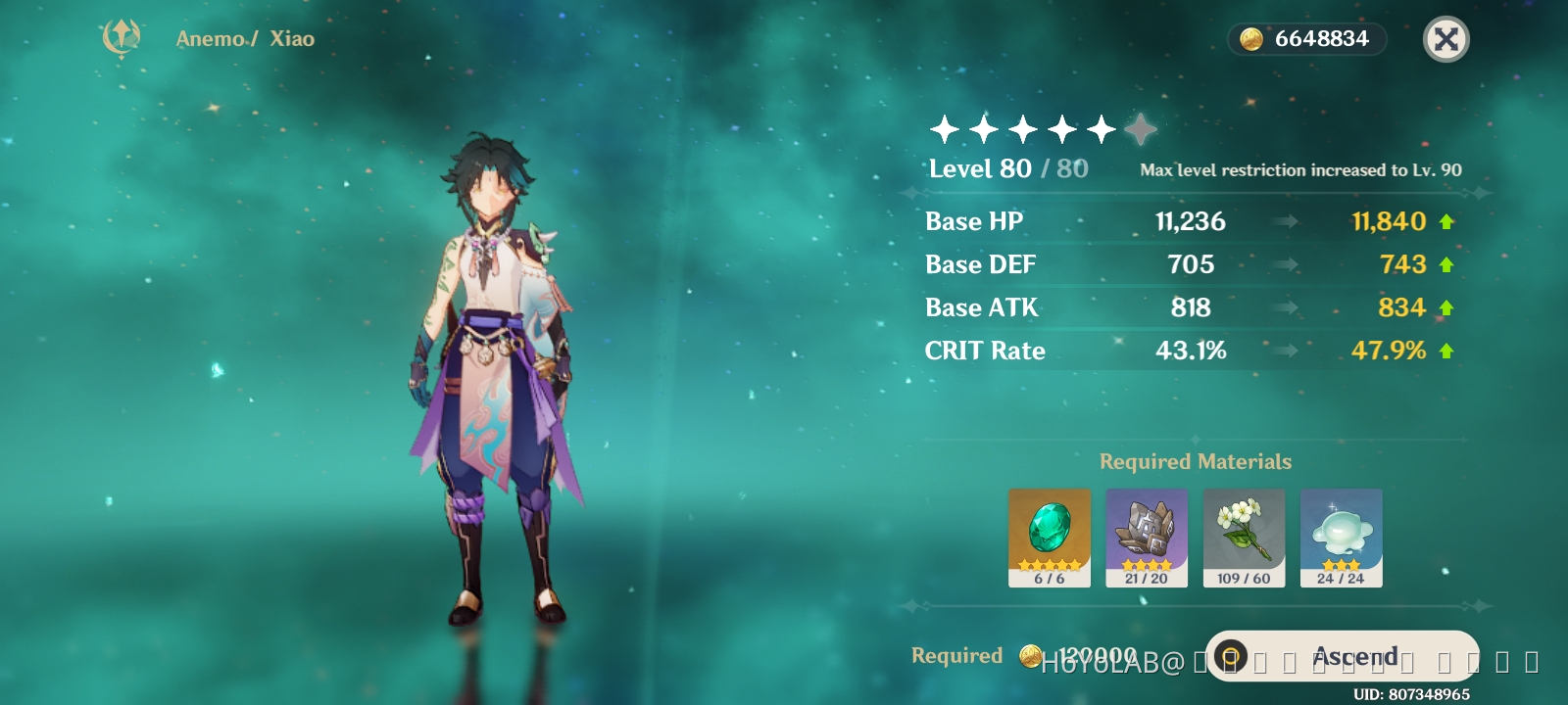 my F2P Max XIAO! Genshin Impact | HoYoLAB