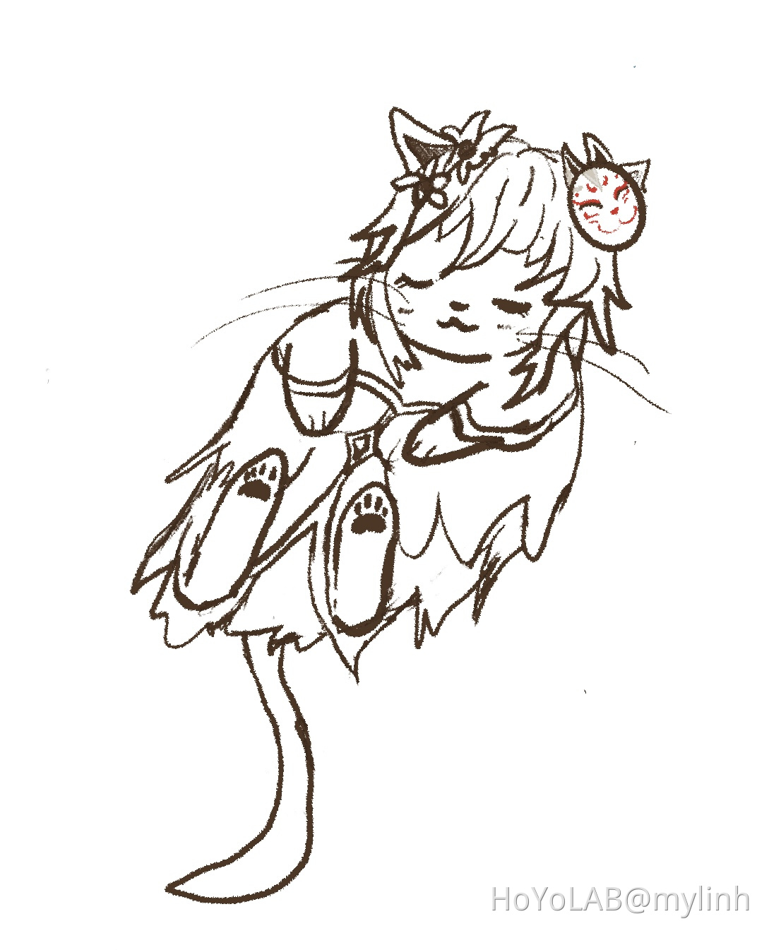 Lumine as cat Genshin Impact | HoYoLAB