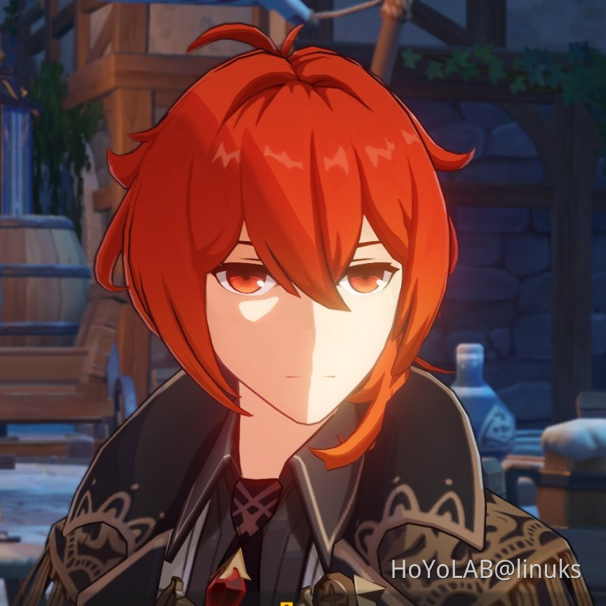 I fixed diluc's face - HoYoverse Player Community