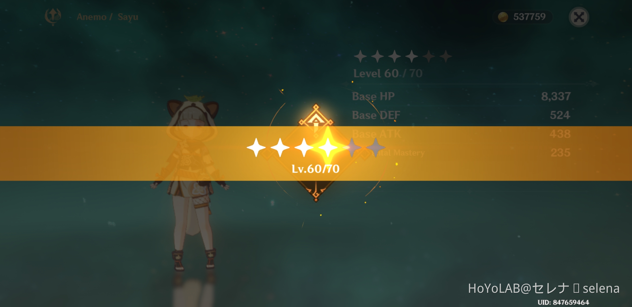 yey i ascended sayu de 4th time finally TvT Genshin Impact | HoYoLAB