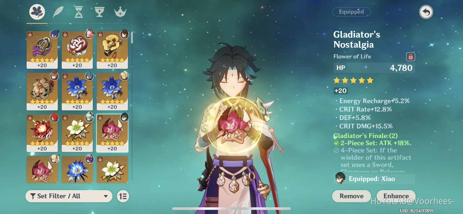 My F2P Xiao stats | Genshin Impact | HoYoLAB