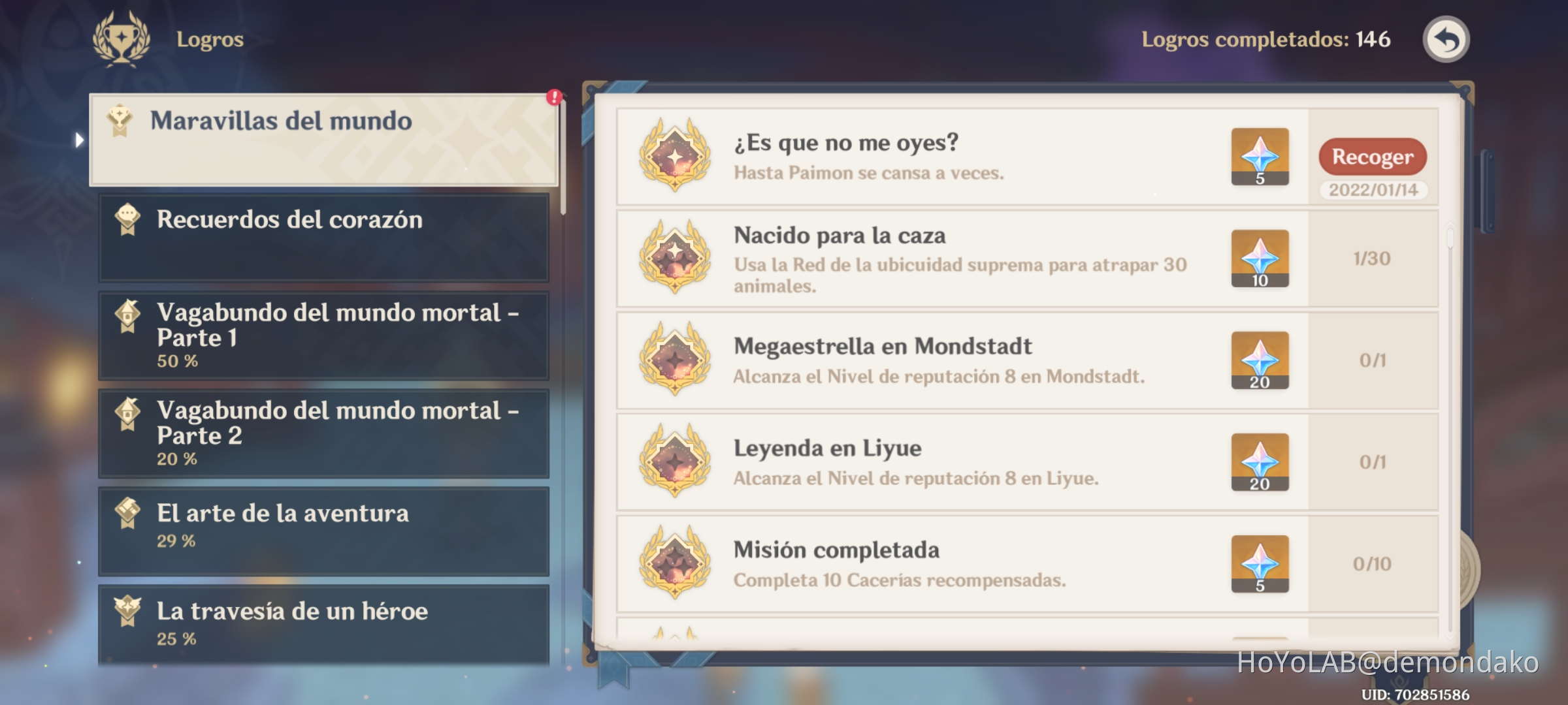 Logro de paimon oculto Genshin Impact | HoYoLAB