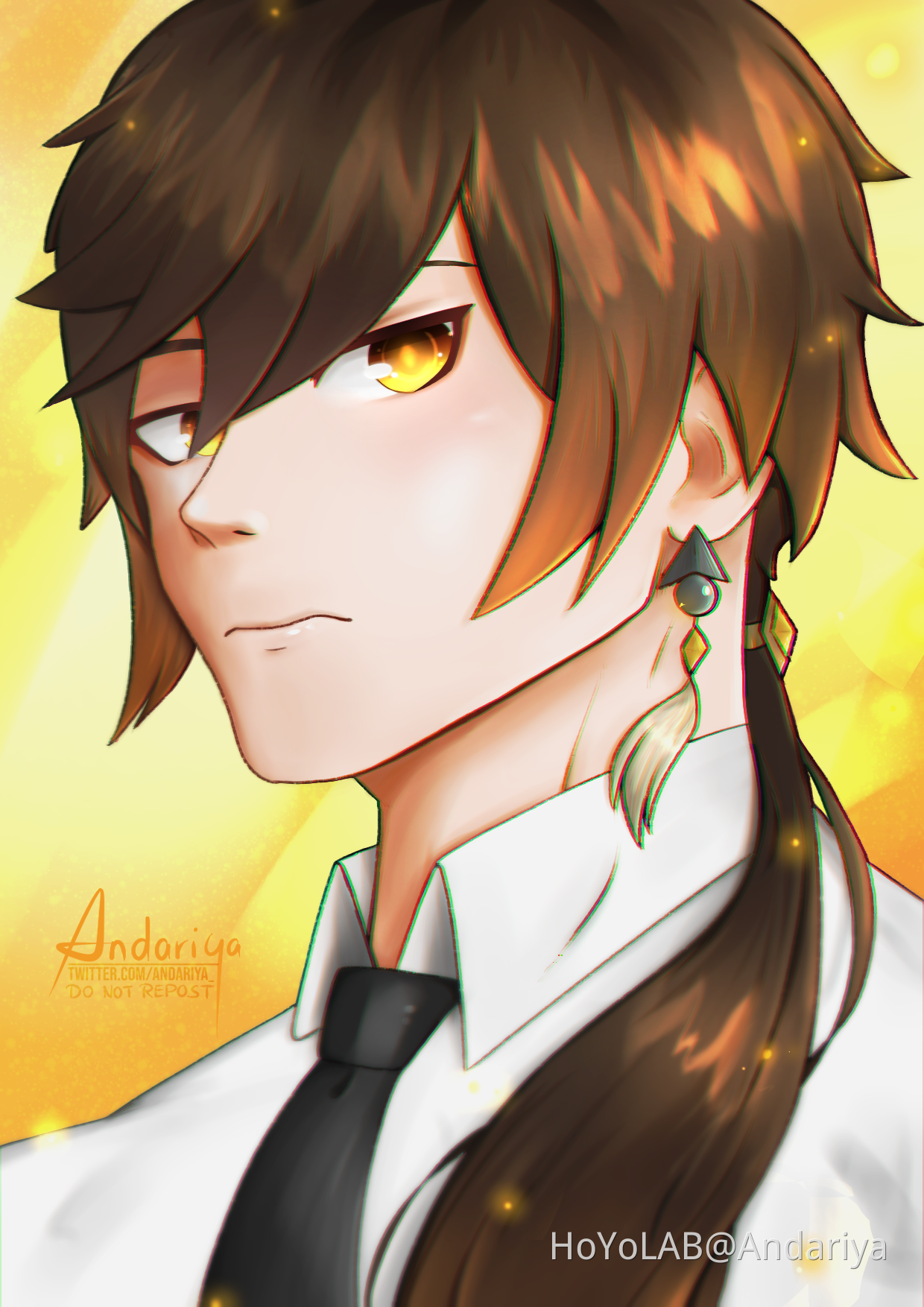 Zhongli getting ready for Lantern Rite (Portrait) Genshin Impact | HoYoLAB