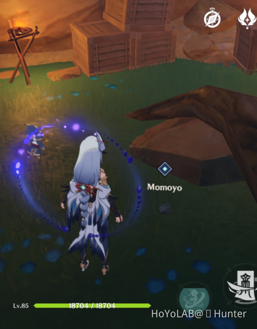 khi Momoyo dùng độn thổ Genshin Impact | HoYoLAB