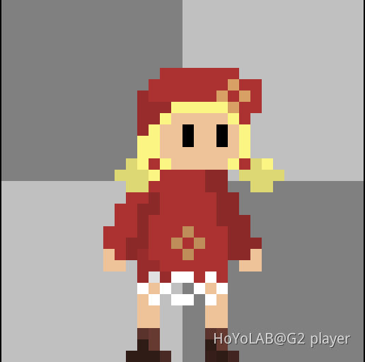 Pixel art da Klee (fiz em 32x32 pixels). fiz so para treinar mesmo ...