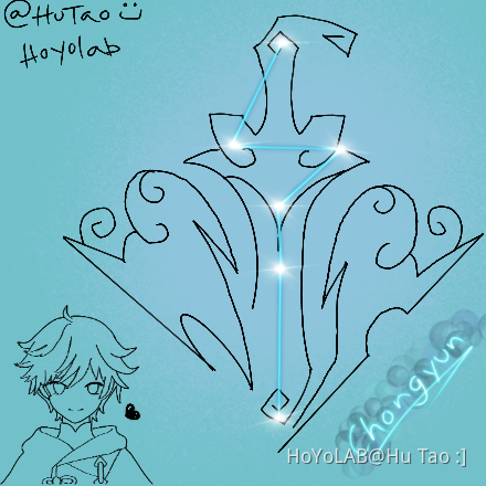 Redrawing everyone’s constellation | Chongyun part 7/46 Genshin Impact ...