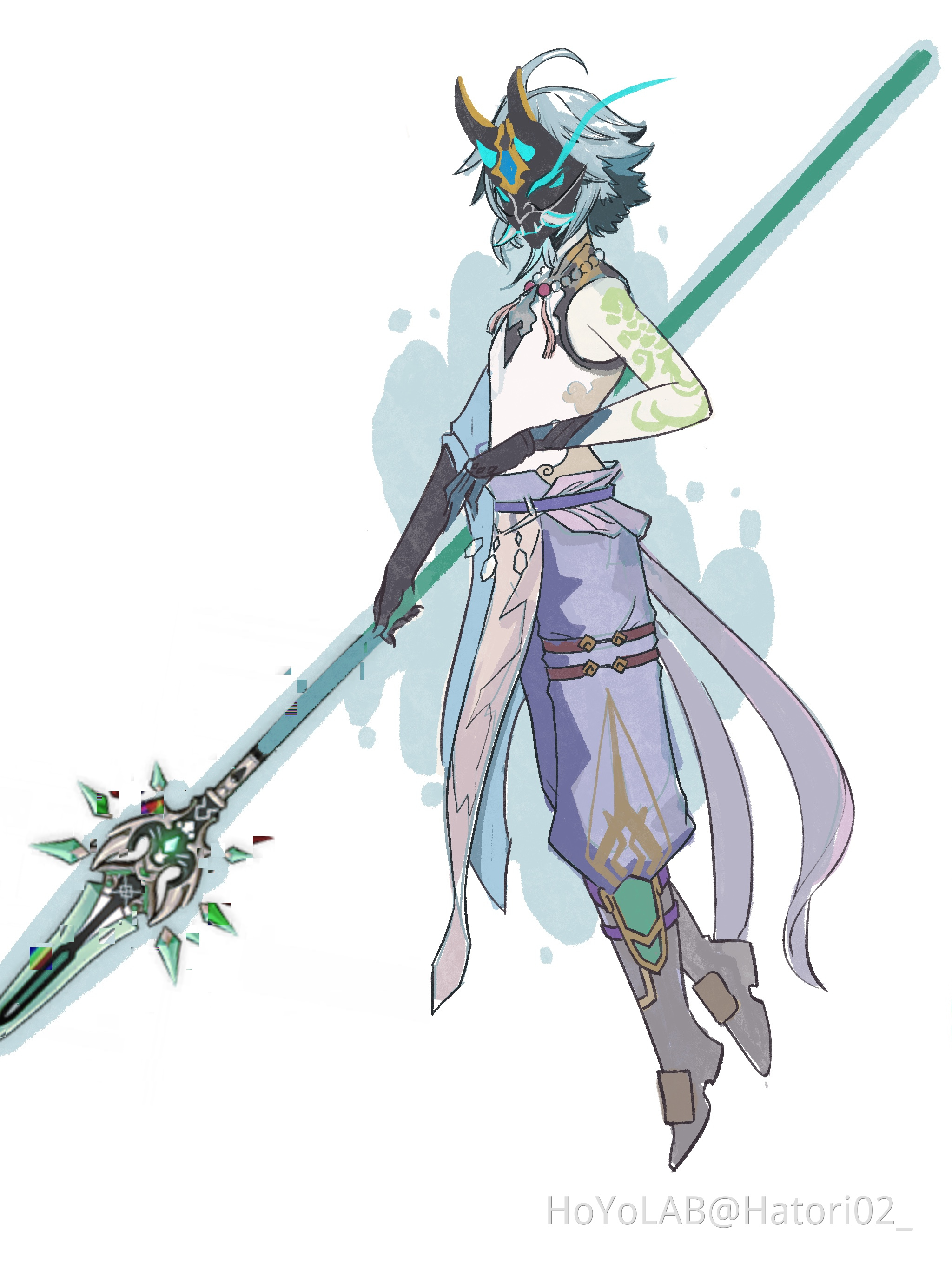 The "Vigilant Yaksha" Xiao fanart content Genshin Impact | HoYoLAB