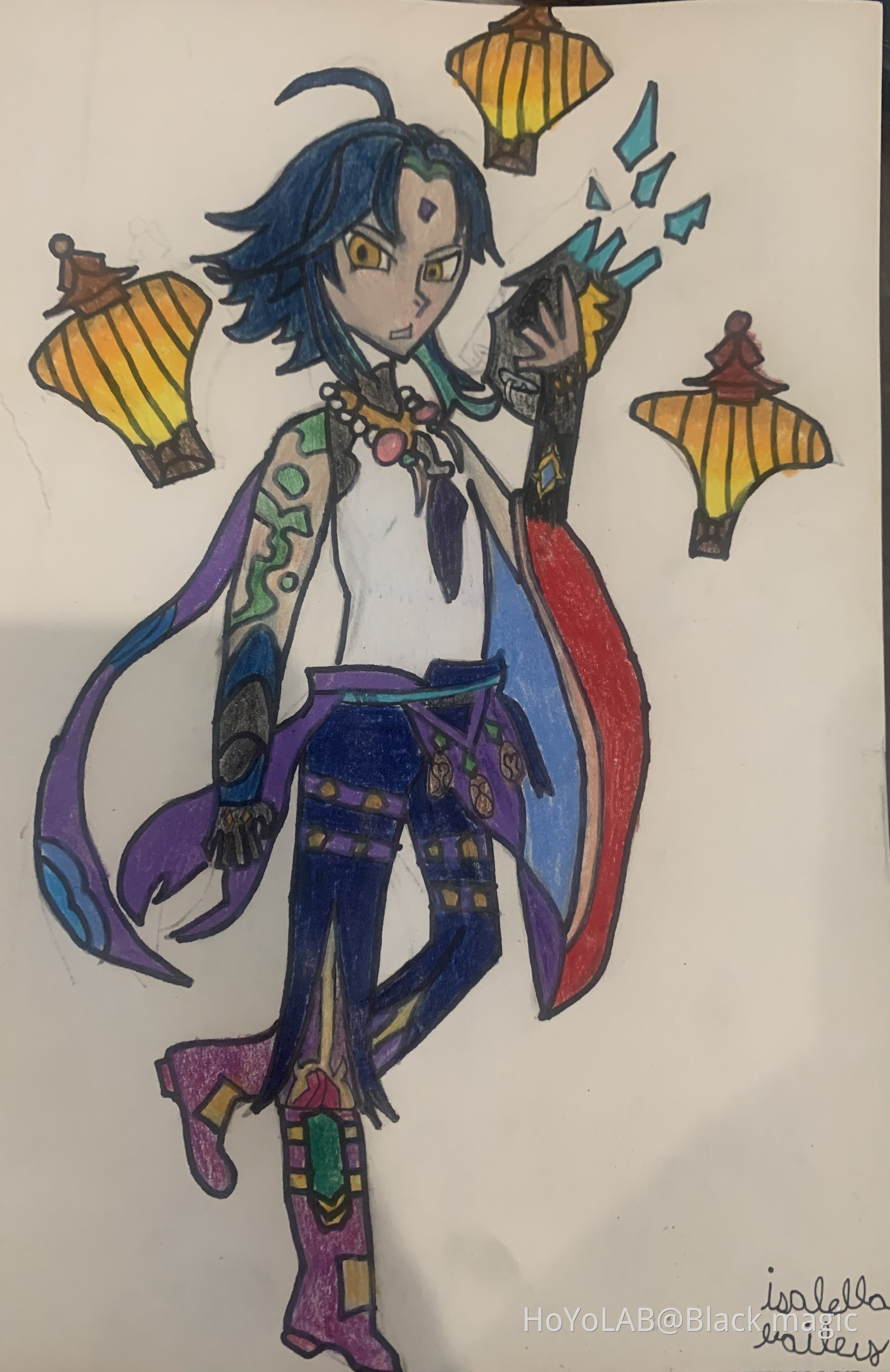 Xaio at festival - HoYoverse Player Community