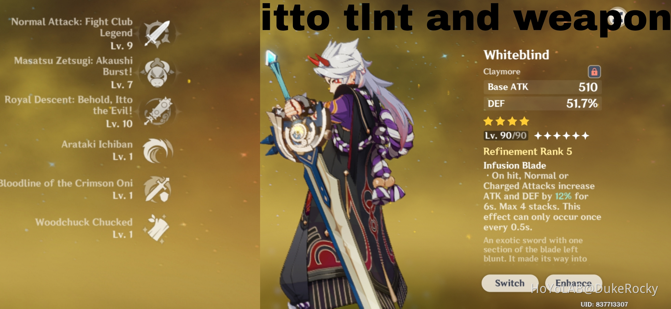 Dps Itto build help plz Genshin Impact | HoYoLAB