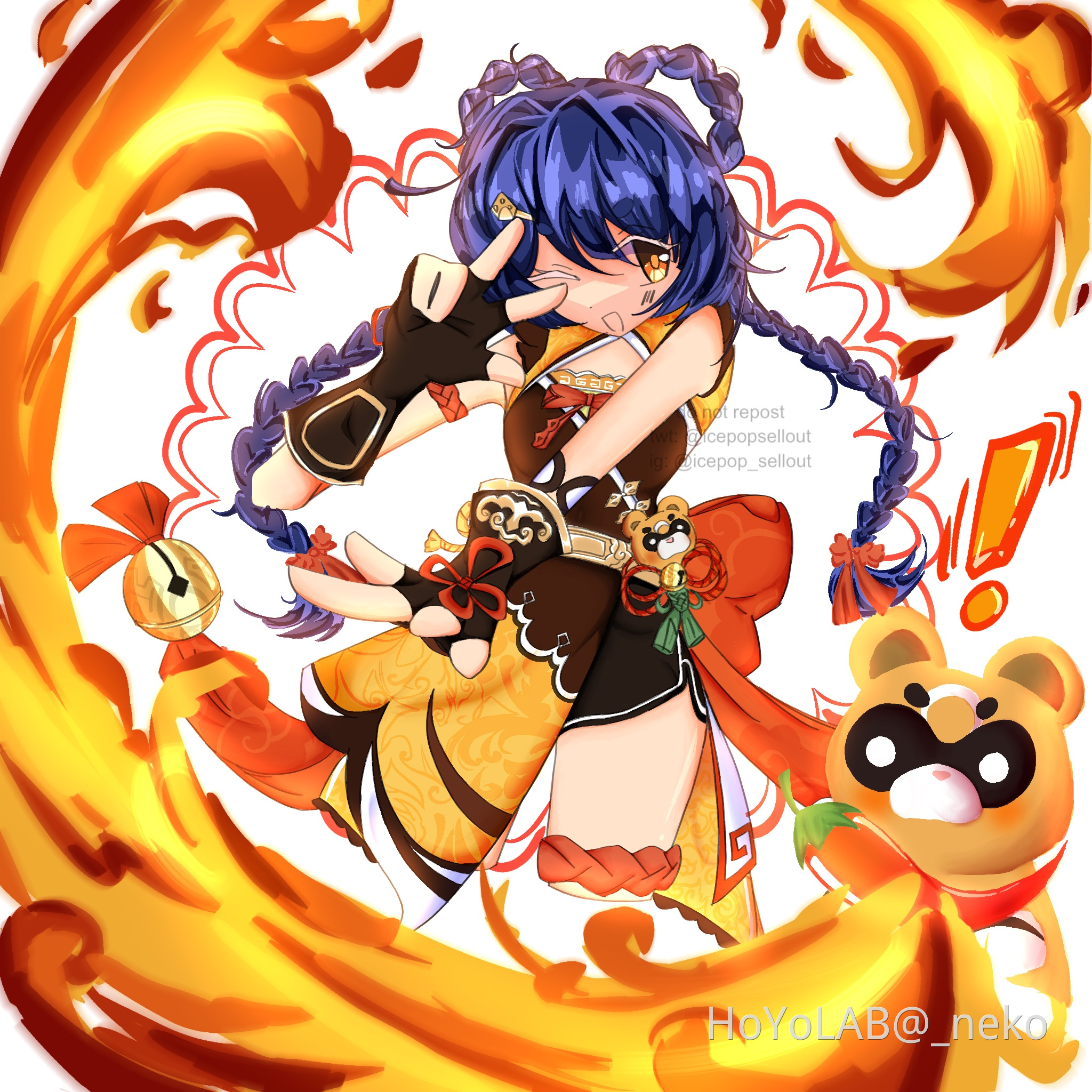 Long hair xiangling Genshin Impact | HoYoLAB