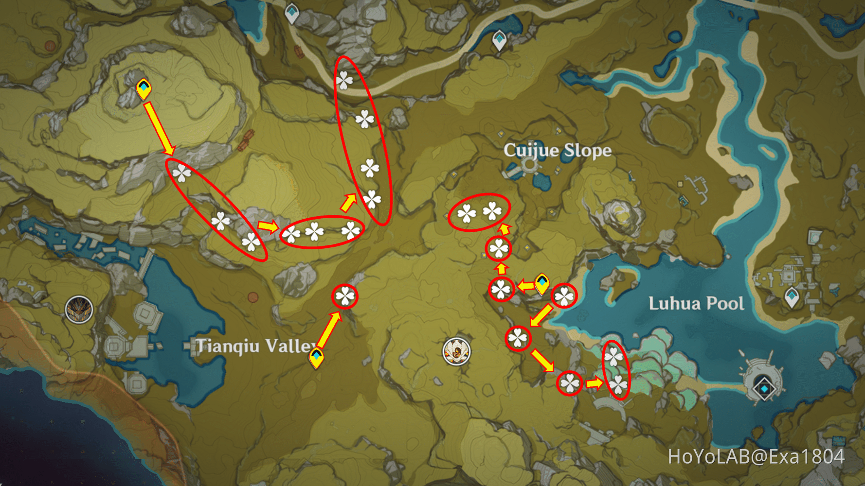 84 Cor Lapis Farming Route (Video + Screenshots) Genshin Impact | HoYoLAB