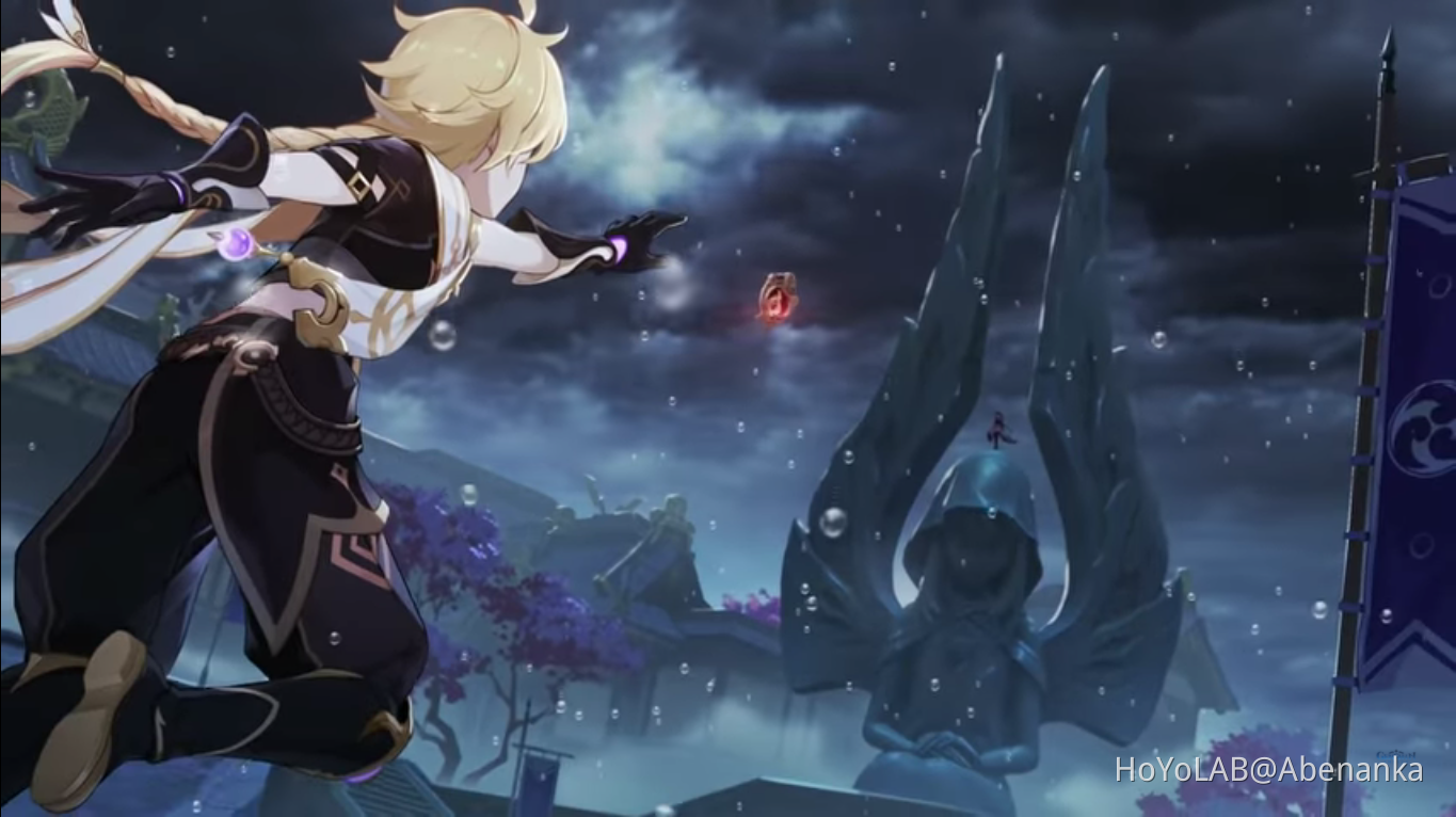 Traveller Grabbing Thoma's Vision Genshin Impact | HoYoLAB