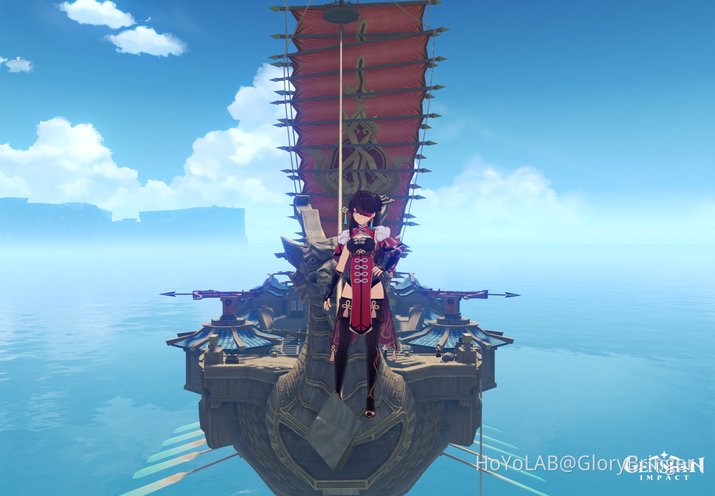 Beidou with her fleet⚓️⚓️⚓️ Genshin Impact | HoYoLAB