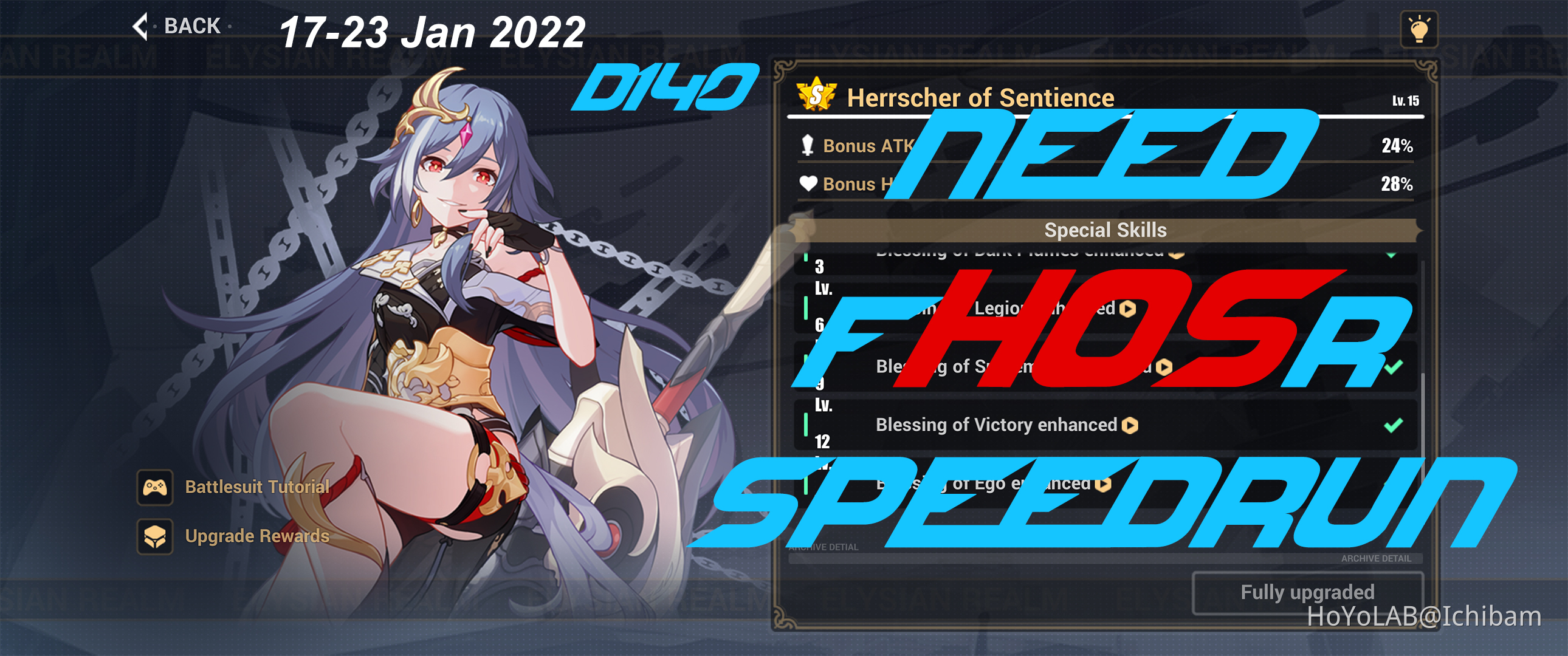 [🔴 Live] Honkai Impact 3 Elysian Realm (V5.4) HOS D140 Speedrun Honkai Impact 3rd | HoYoLAB