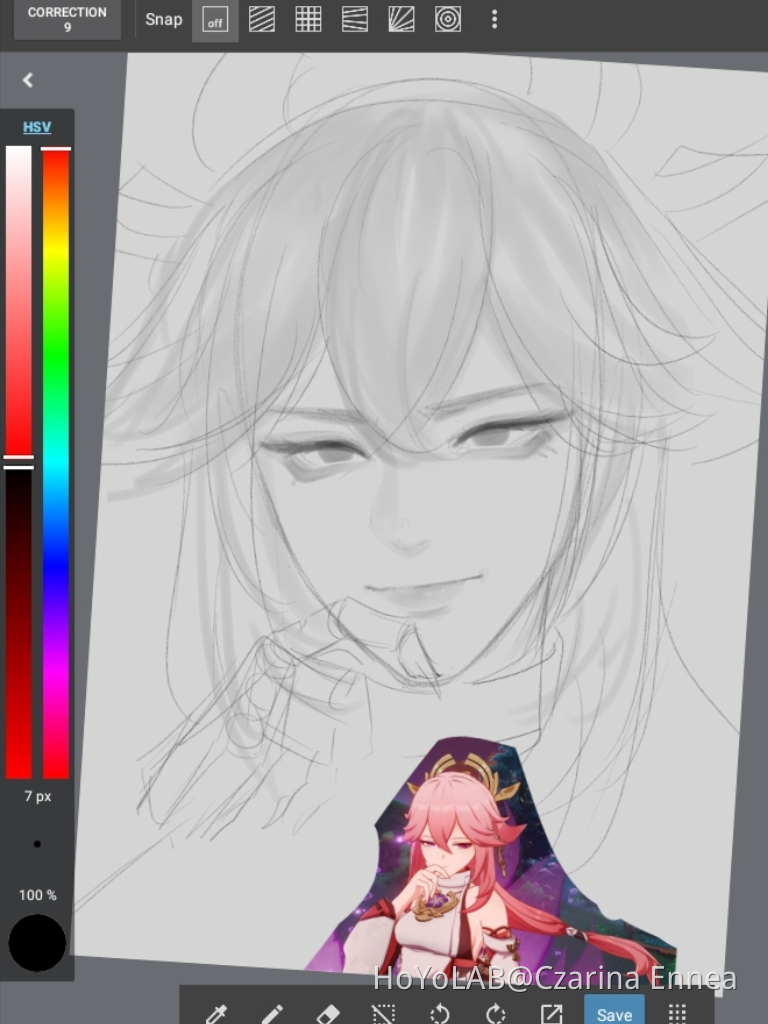 Drawing Yae Miko Genshin Impact | HoYoLAB