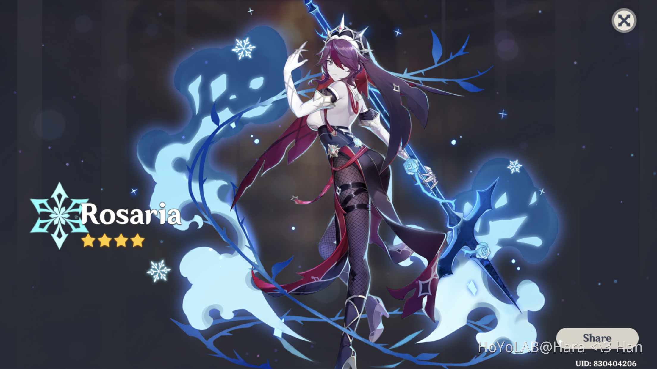 My first Rosaria Genshin Impact | HoYoLAB