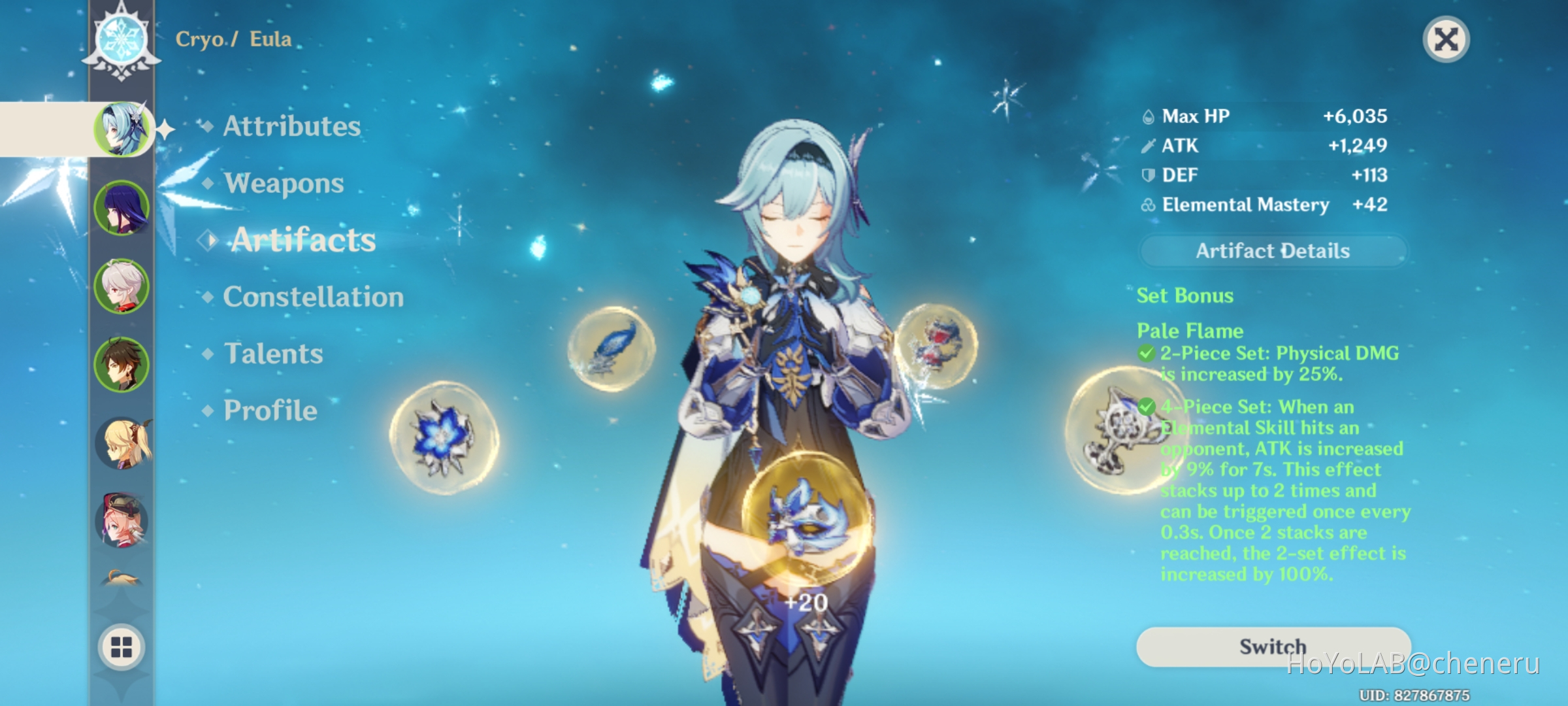 FINALLY COMPLETED 4PC PALE FLAME SET Genshin Impact | HoYoLAB