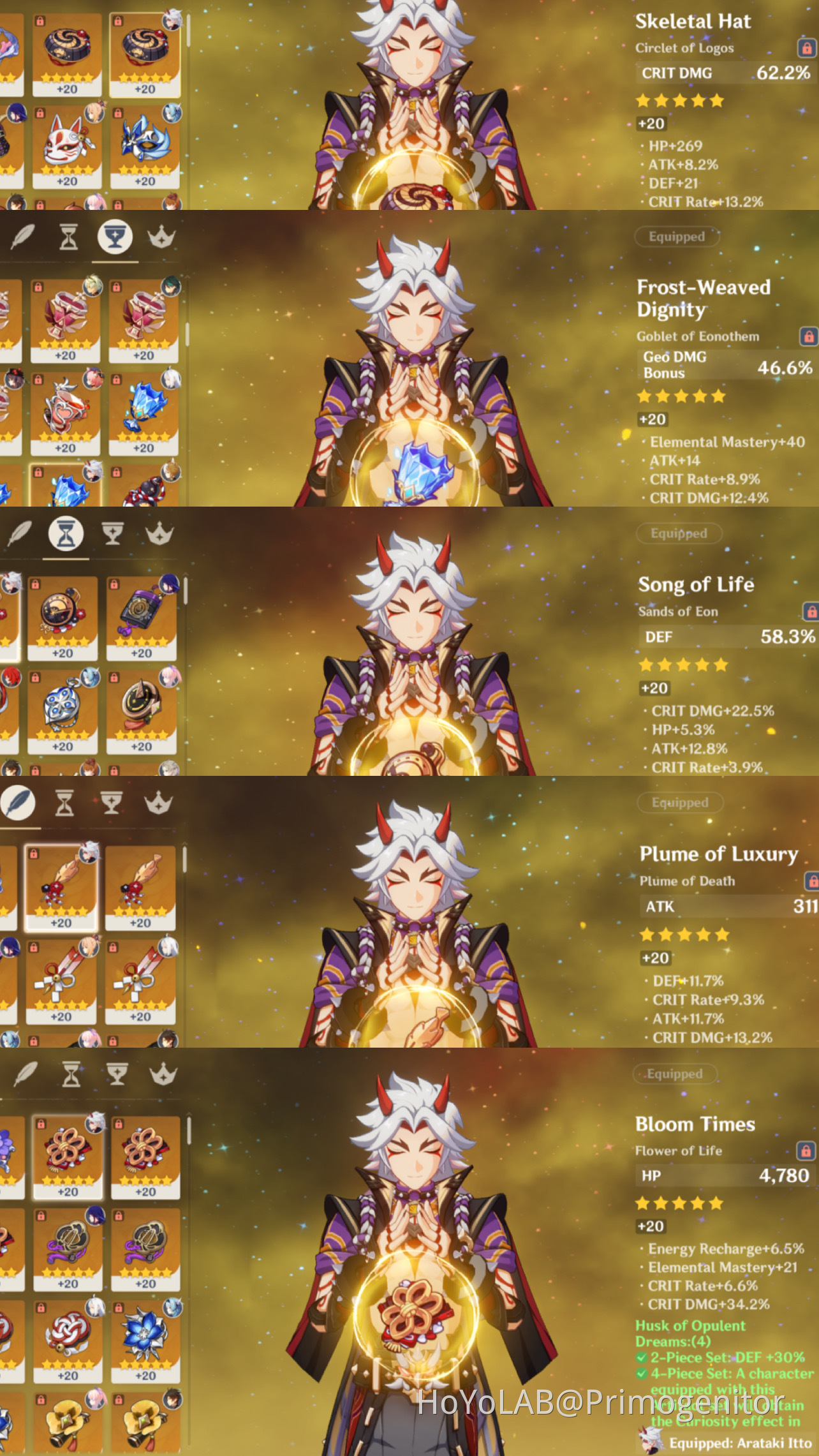 Itto’s Artifact Genshin Impact | HoYoLAB