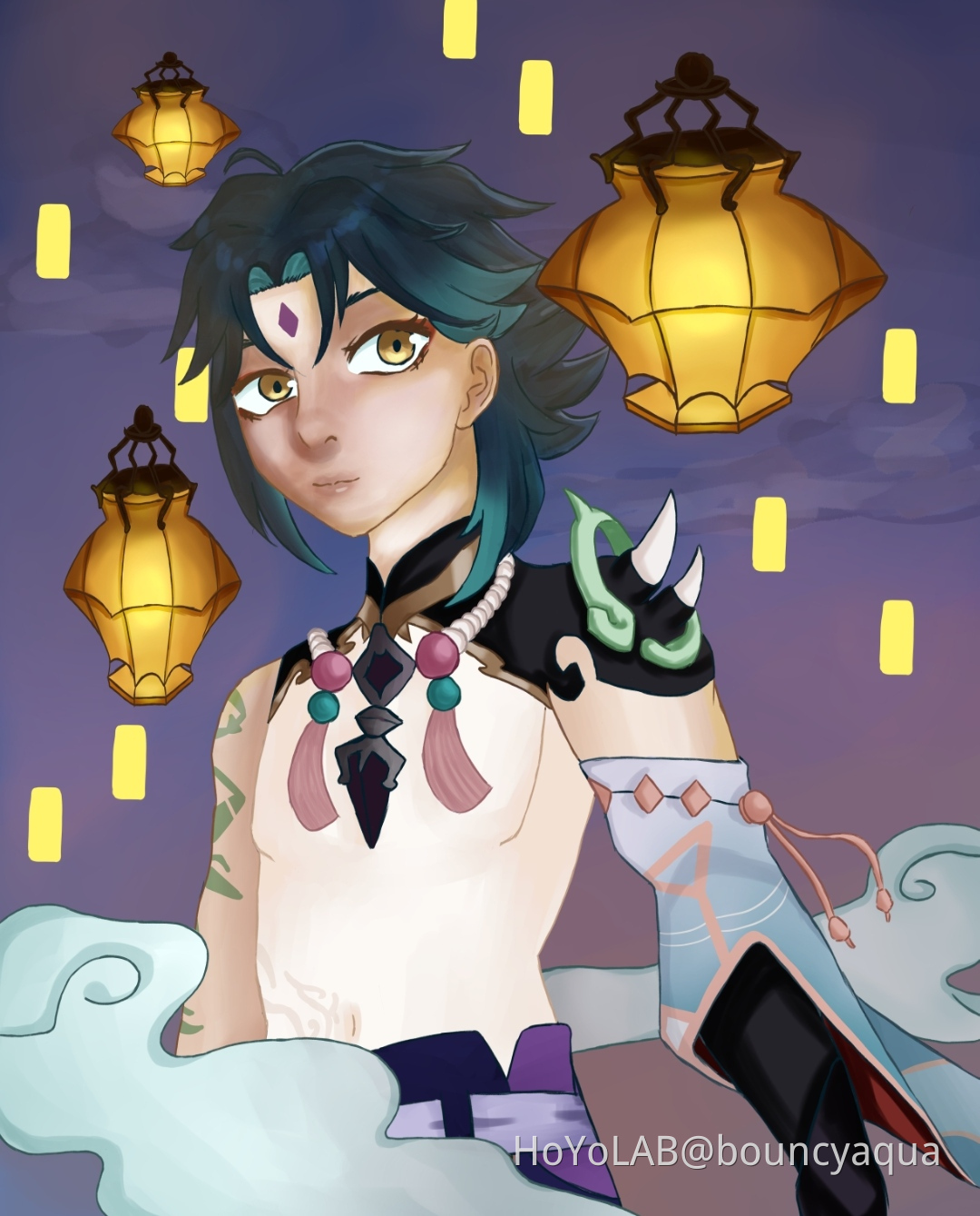 A night in liyue's lantern rite with Xiao Genshin Impact | HoYoLAB