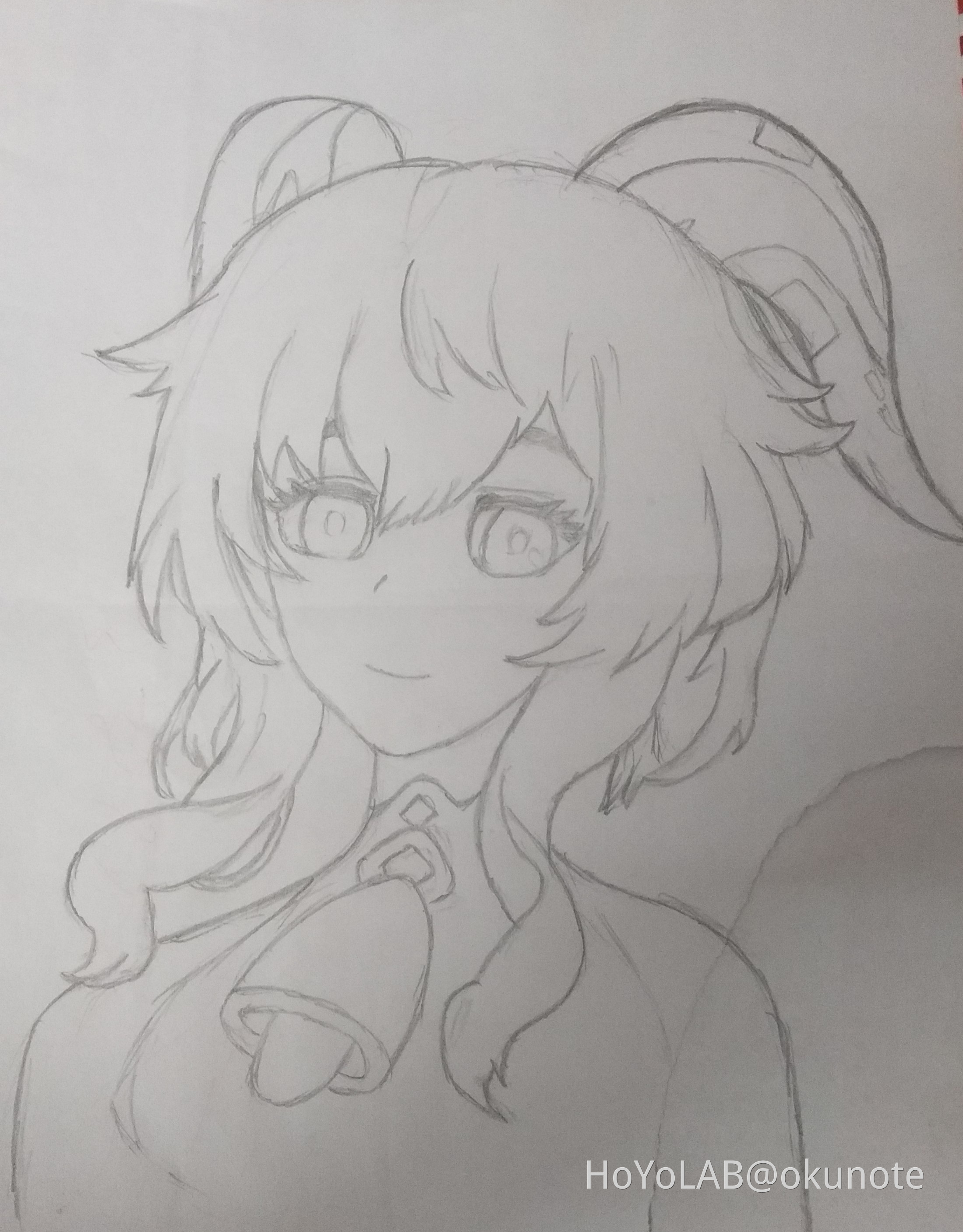 My first attempt in drawing ganyu Genshin Impact | HoYoLAB