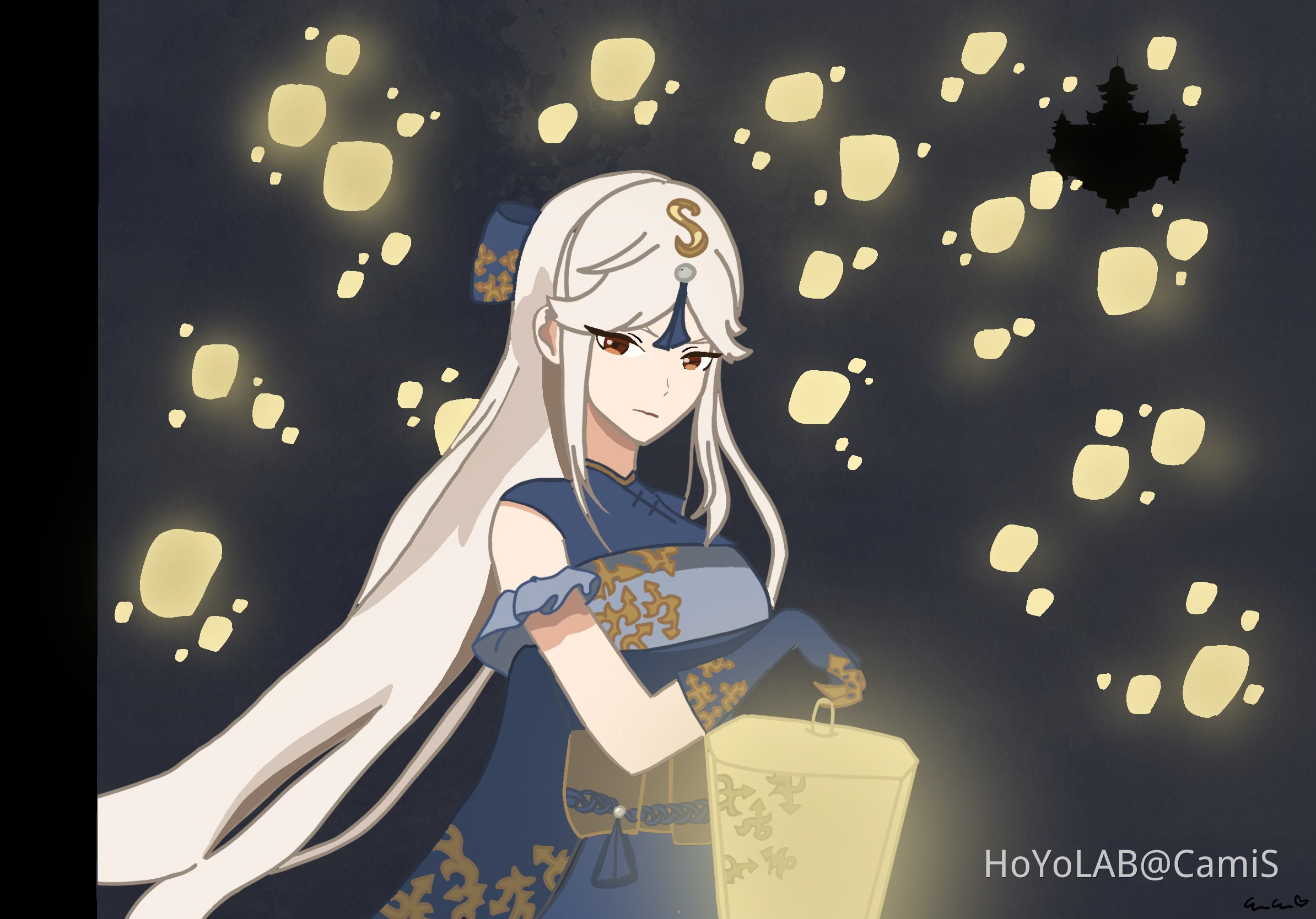 Ninguang in lights Genshin Impact | HoYoLAB