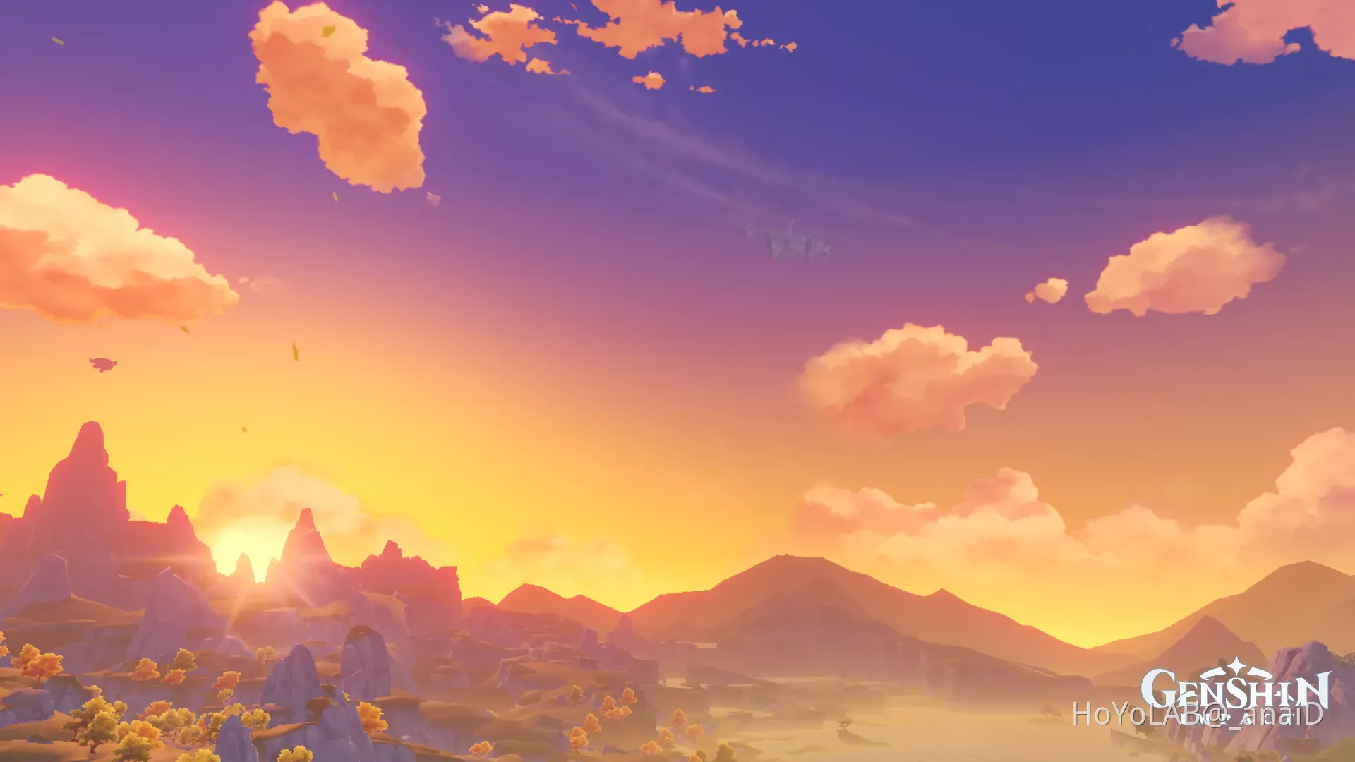 Beautiful sunset ☀️🧡 Genshin Impact | HoYoLAB