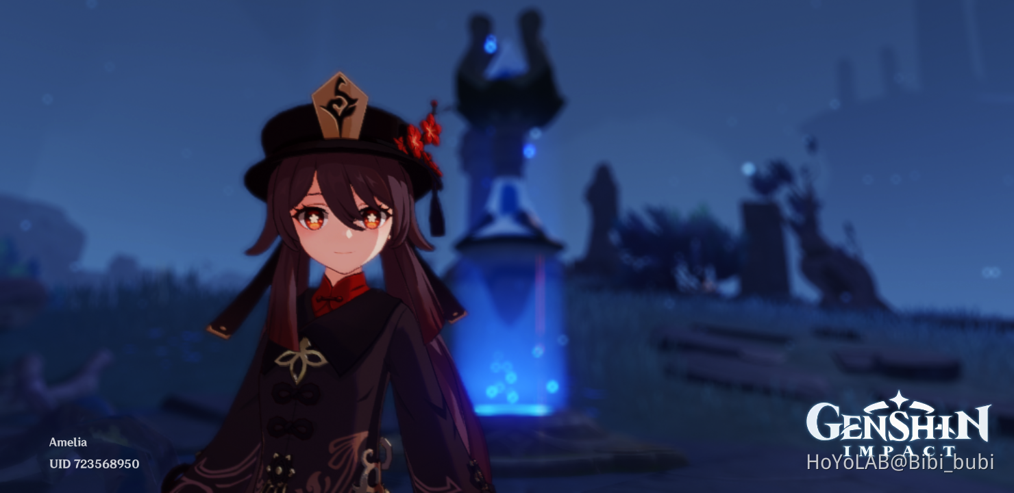 Hu tao is ready to make some new clients for the Lantern Rite Festival ...