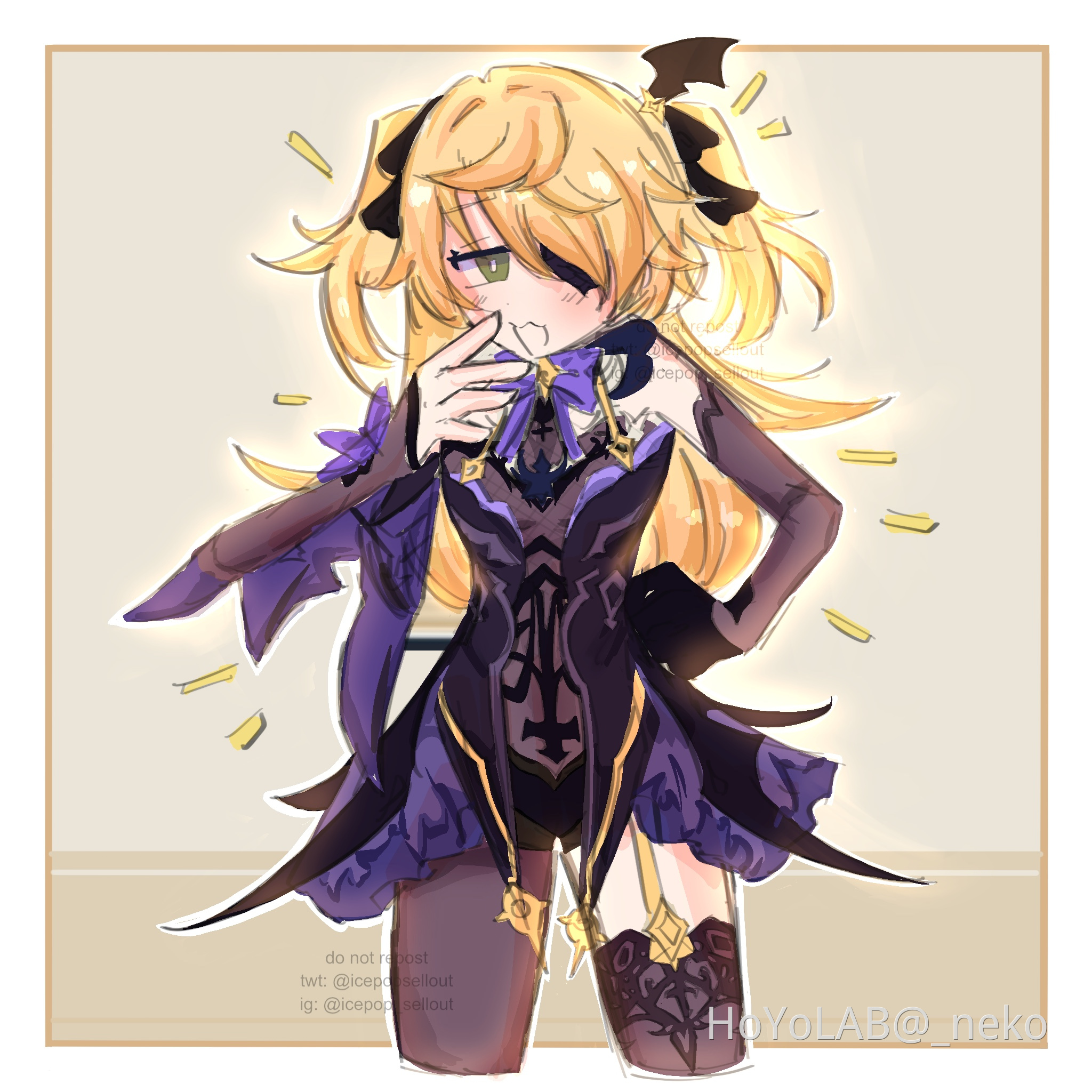 Fischl ‘Hahaha’ Emote Redraw Genshin Impact | HoYoLAB