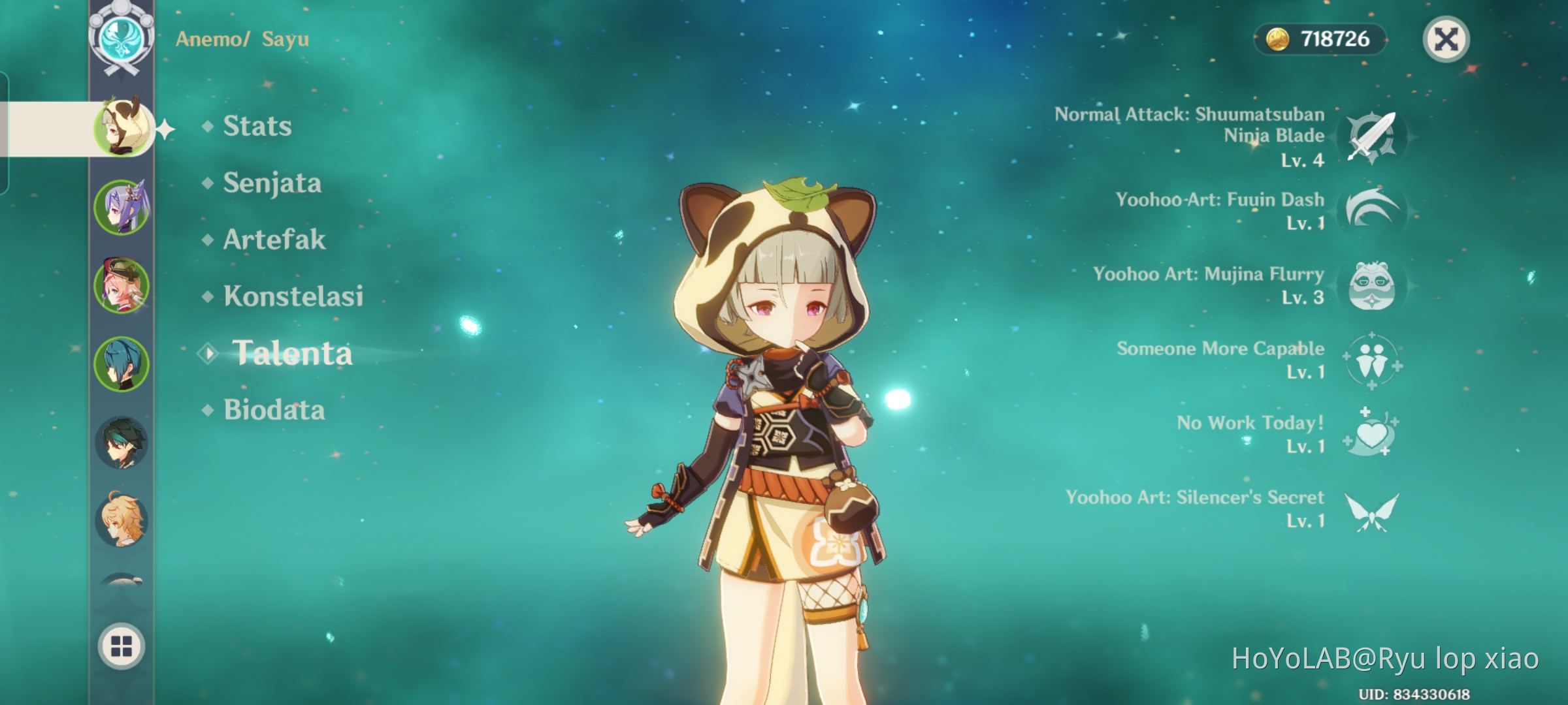 rate my sayu build:> | Genshin Impact | HoYoLAB