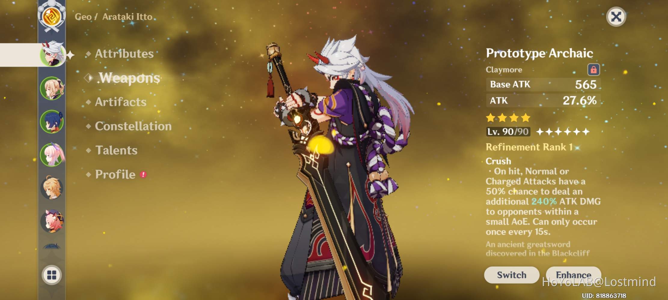 My new Itto build Genshin Impact | HoYoLAB