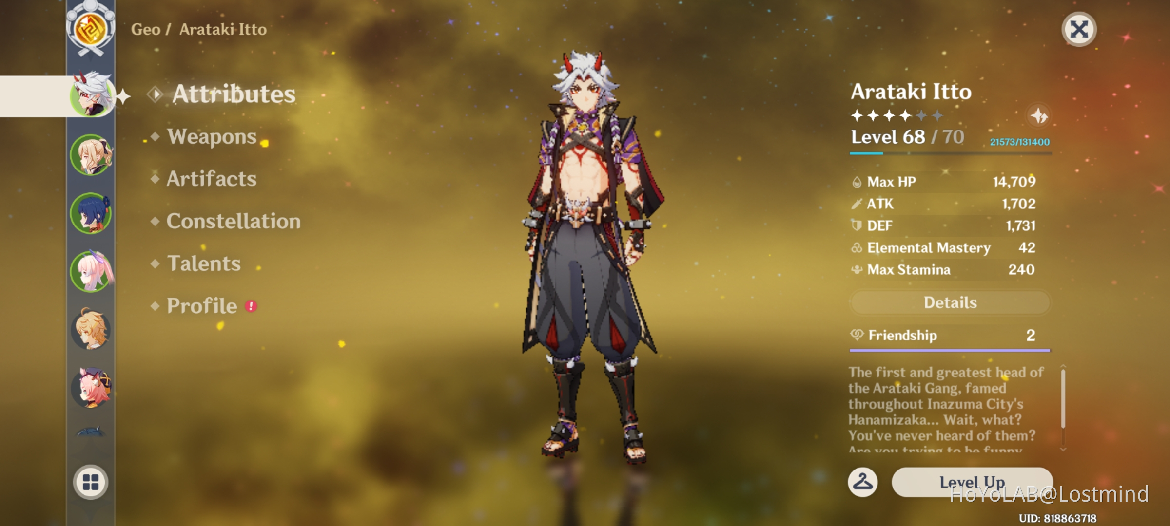 My new Itto build Genshin Impact | HoYoLAB