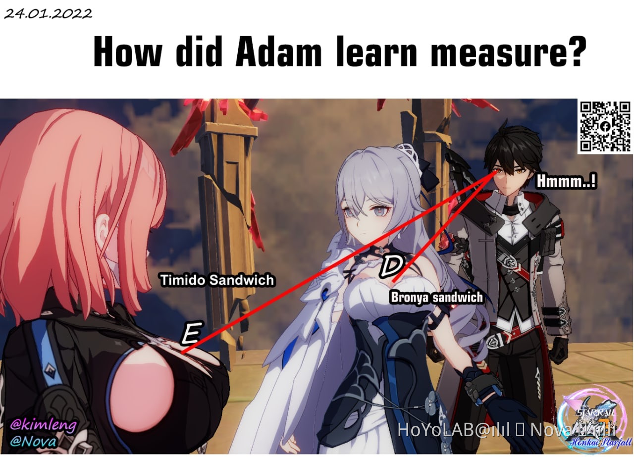 Adam really good measuring 😌 Honkai Impact 3rd | HoYoLAB
