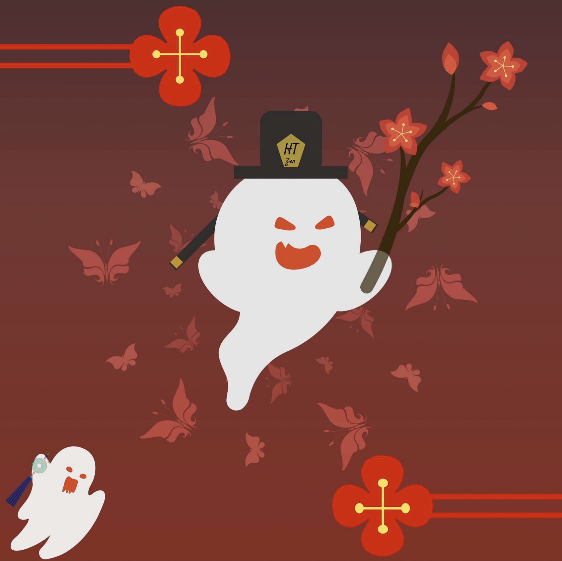 Hu Tao Logo and Phone Wallpaper Genshin Impact | HoYoLAB