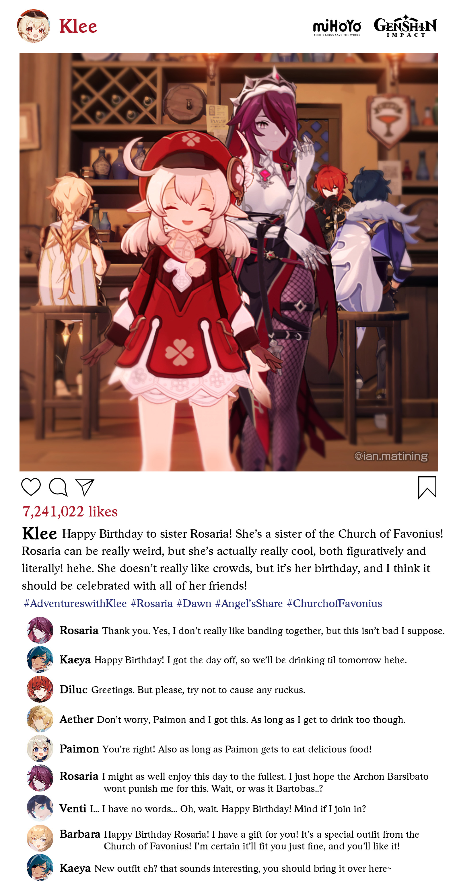 Adventures with Klee - part 56: From "Dusk til Dawn (Happy Birthday ...