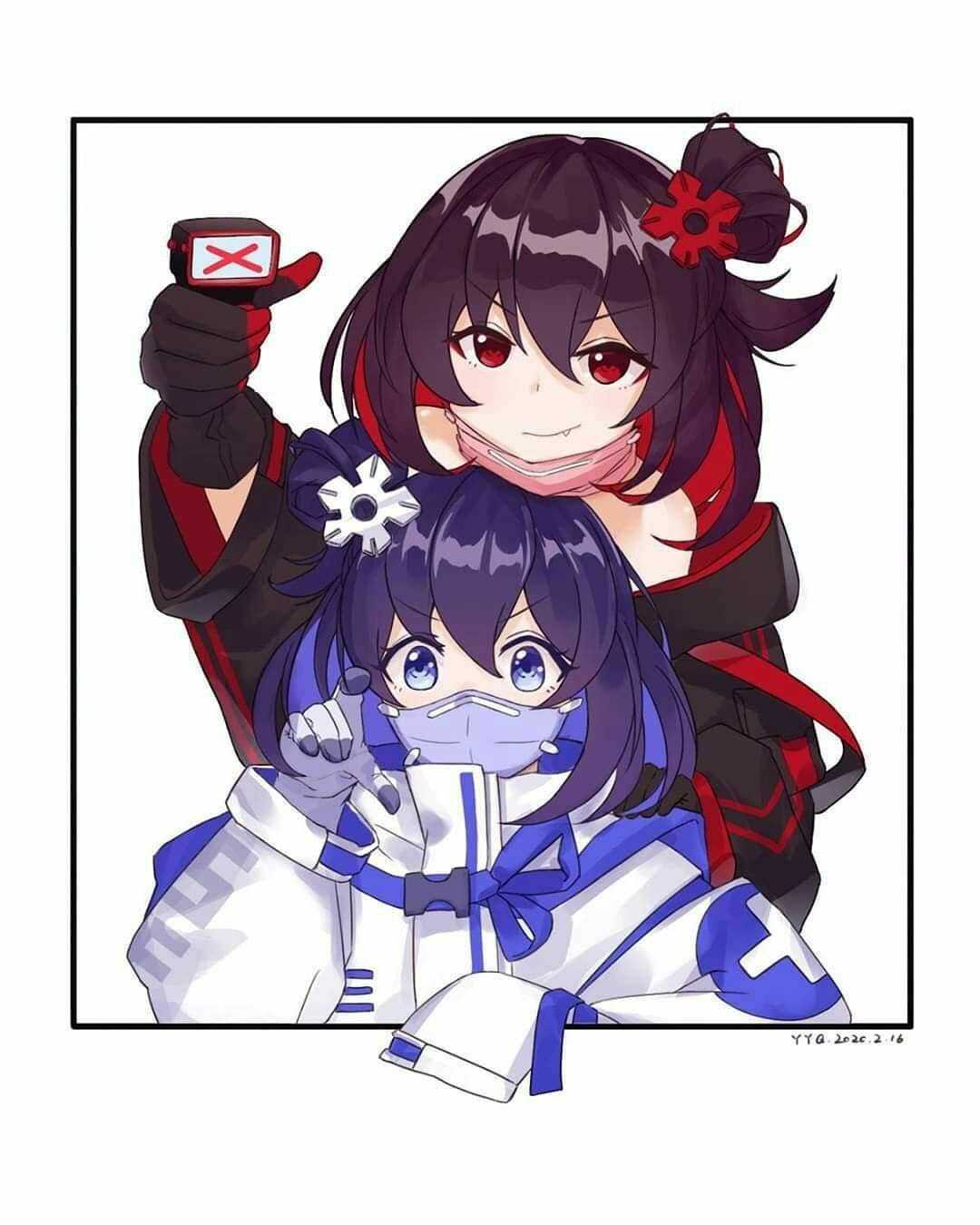 ~Seele and Veliona taking you're temperature and reminding you to have ...