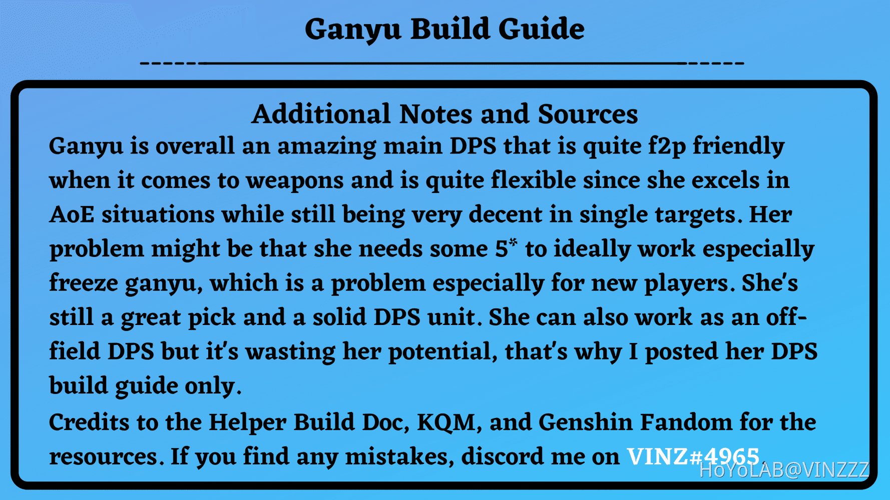 Ganyu Build Guide Genshin Impact | HoYoLAB
