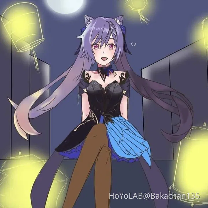 keqing in lantern rite!! Genshin Impact | HoYoLAB