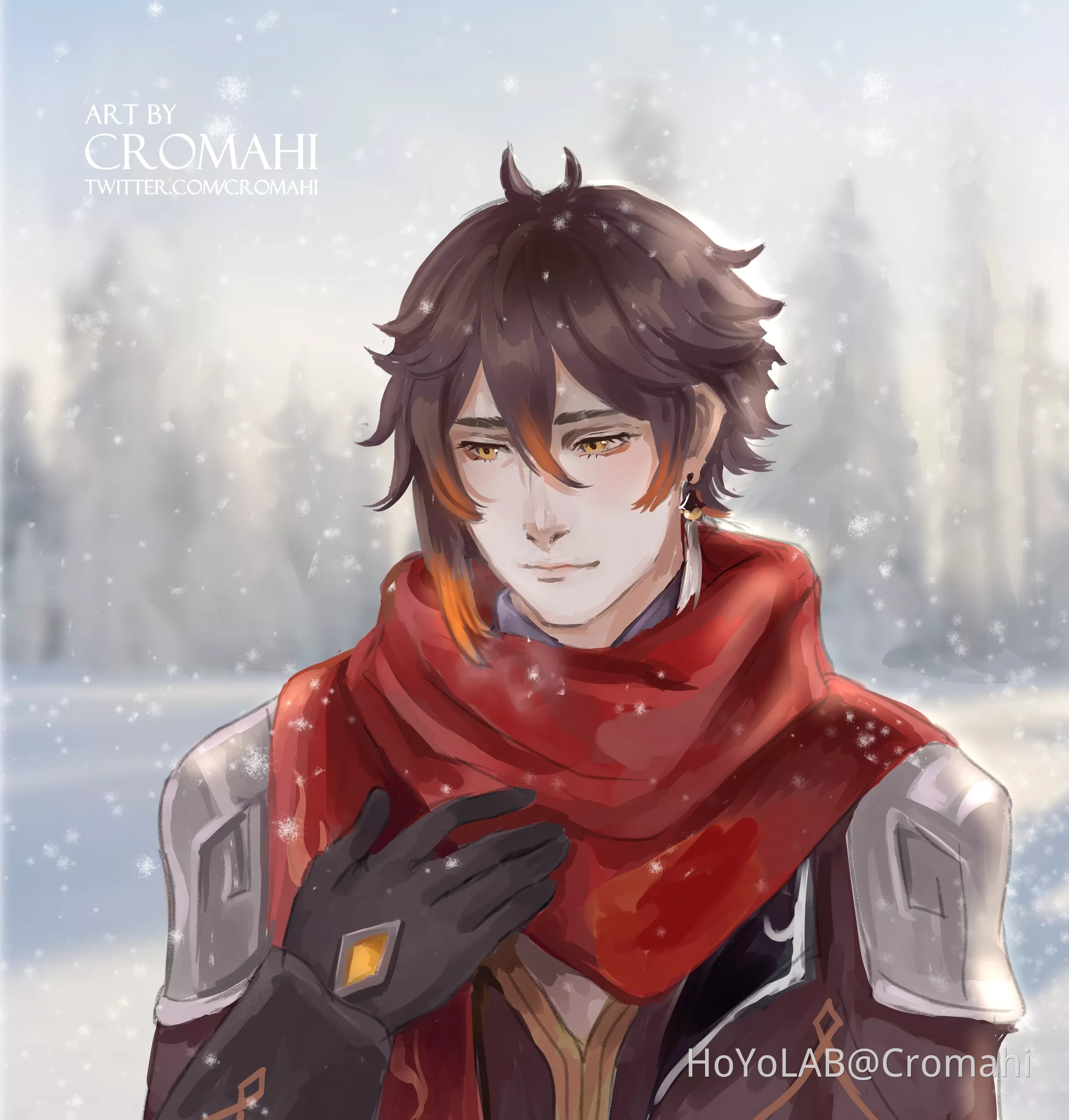 Зимний Чжун Ли Genshin Impact | HoYoLAB