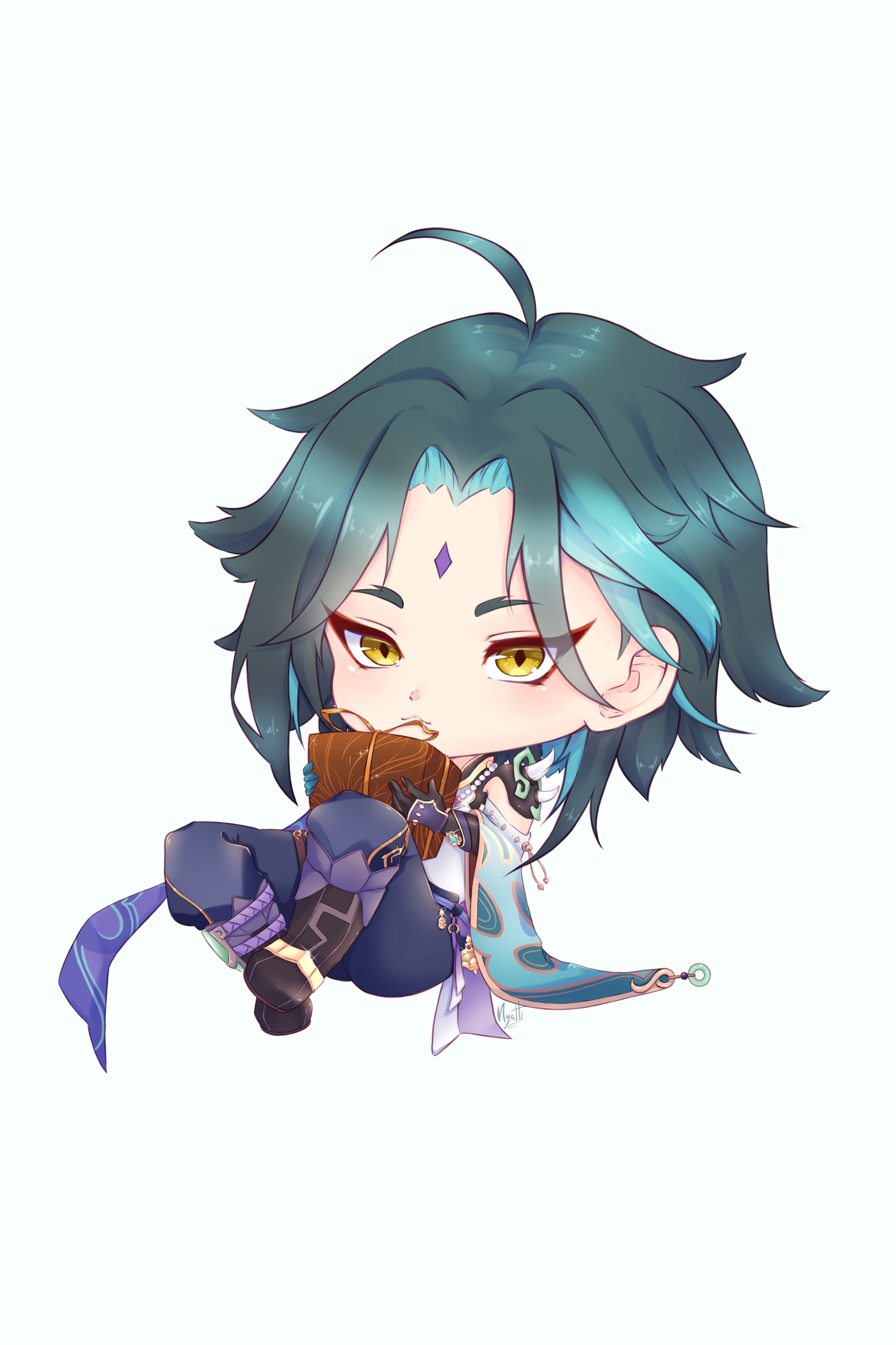 Xiao and Klee print and stickers Genshin Impact | HoYoLAB