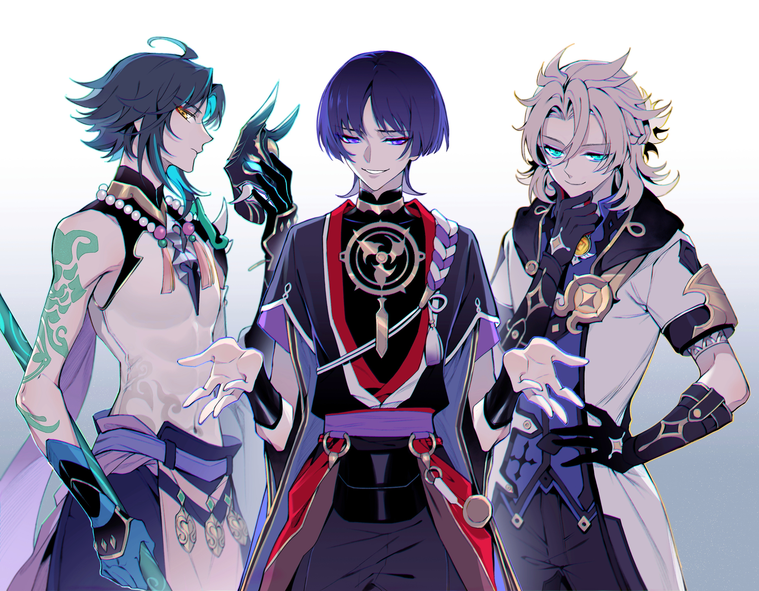 Choose your Fighter 😏 | Xiao, Scara, Albedo Wallpaper Genshin Impact ...