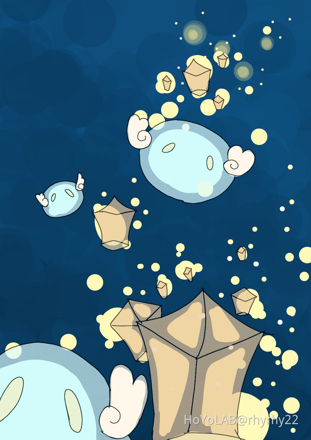 ameno slime with lanterns Genshin Impact | HoYoLAB