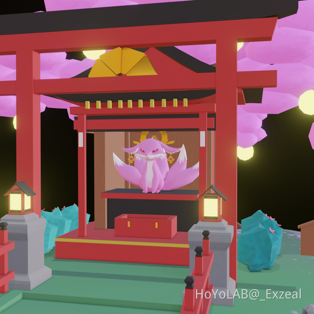 Yae Miko 3D Fox Shrine Genshin Impact | HoYoLAB