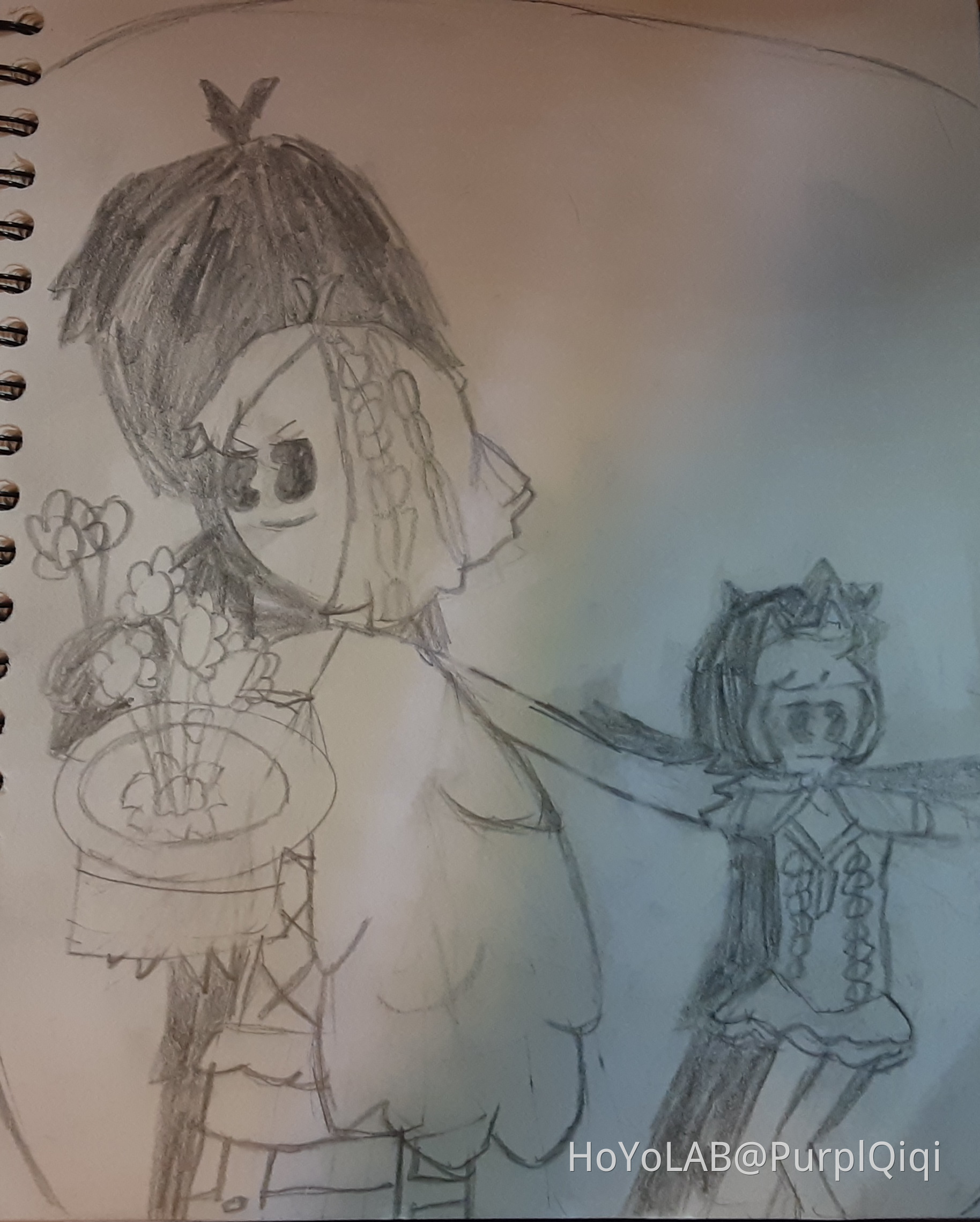 Lyney and Lynette drawing Genshin Impact | HoYoLAB