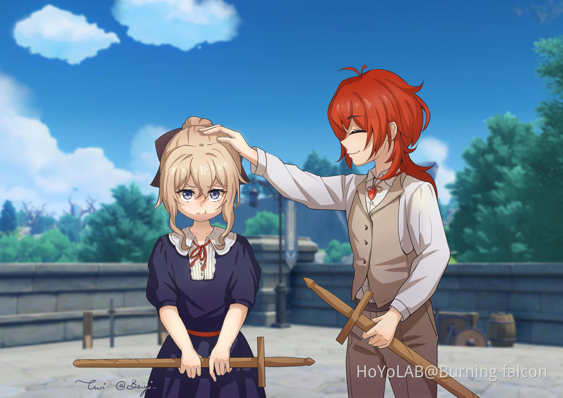 jean and diluc childhood Genshin Impact | HoYoLAB