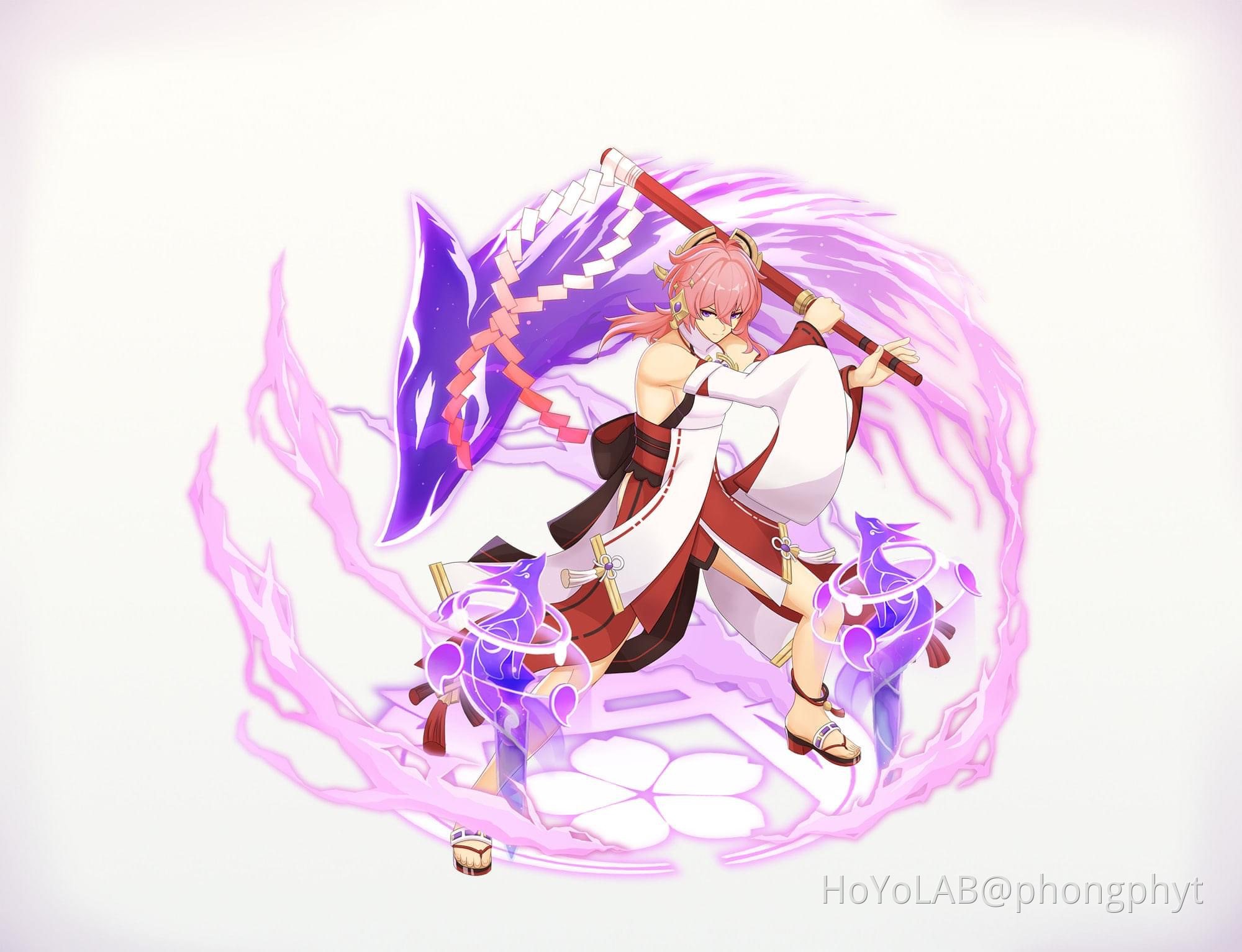 Anh em lấy về có mà roll bé miko Yae nha Genshin Impact | HoYoLAB