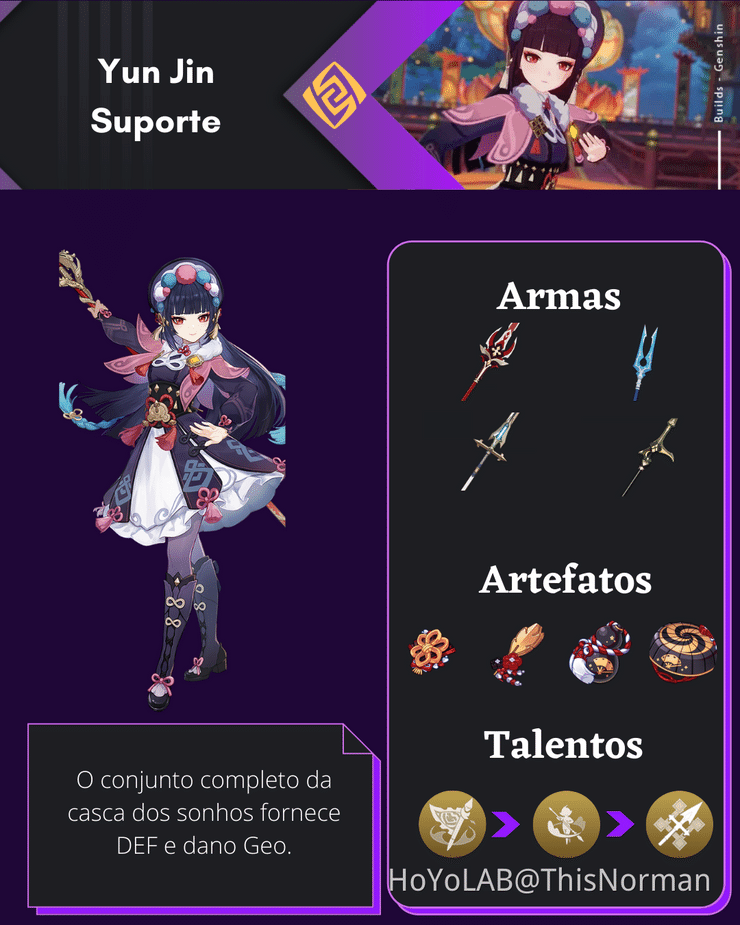 Guia de Build para a Yun Jin | Genshin Impact | HoYoLAB