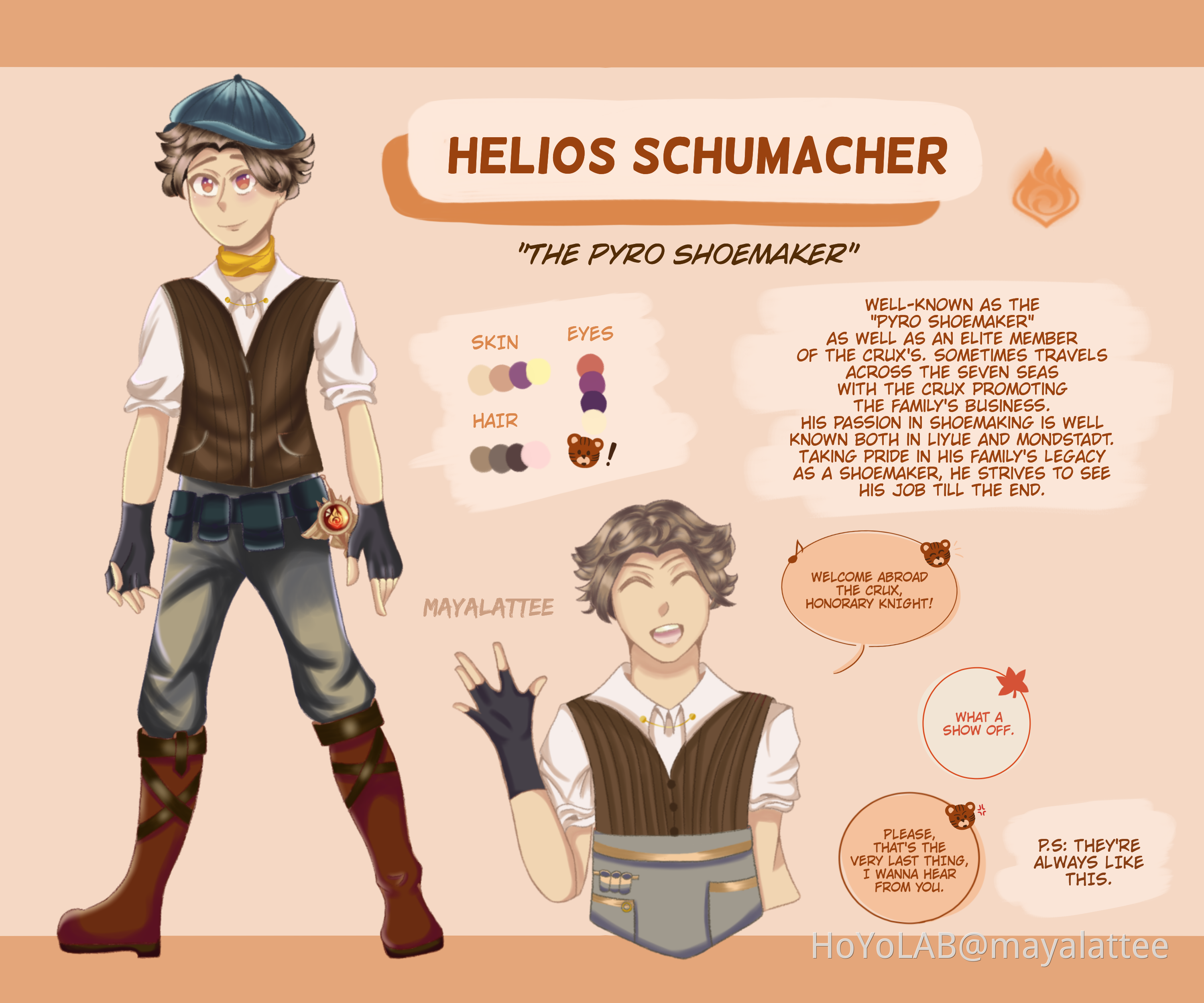 Helios Schumacher (Genshin OC) Genshin Impact | HoYoLAB