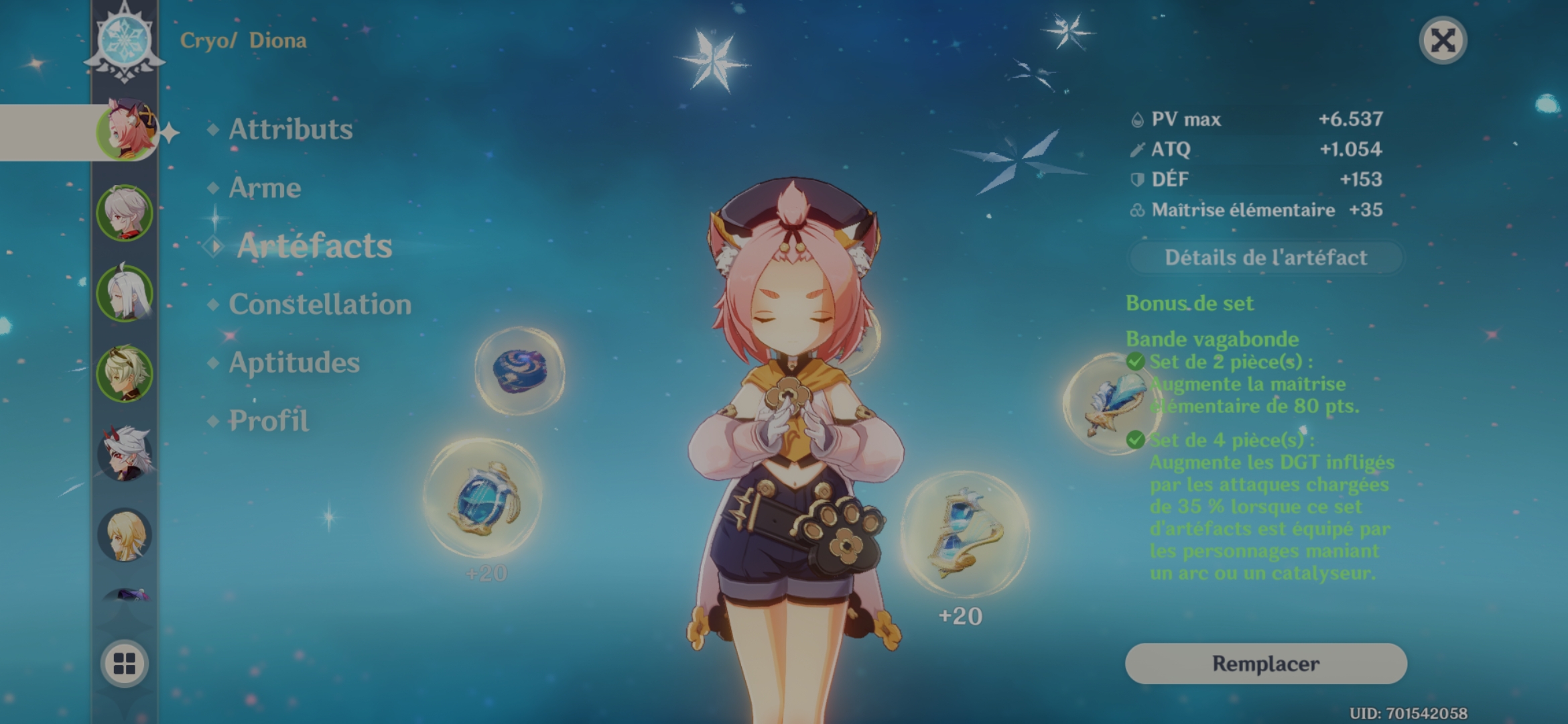 Diona main DPS | Genshin Impact | HoYoLAB